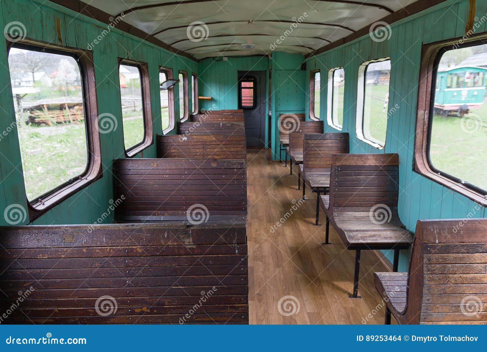 Interior Of The Soviet-era Narrow-gauge Railway Car Editorial Image ...