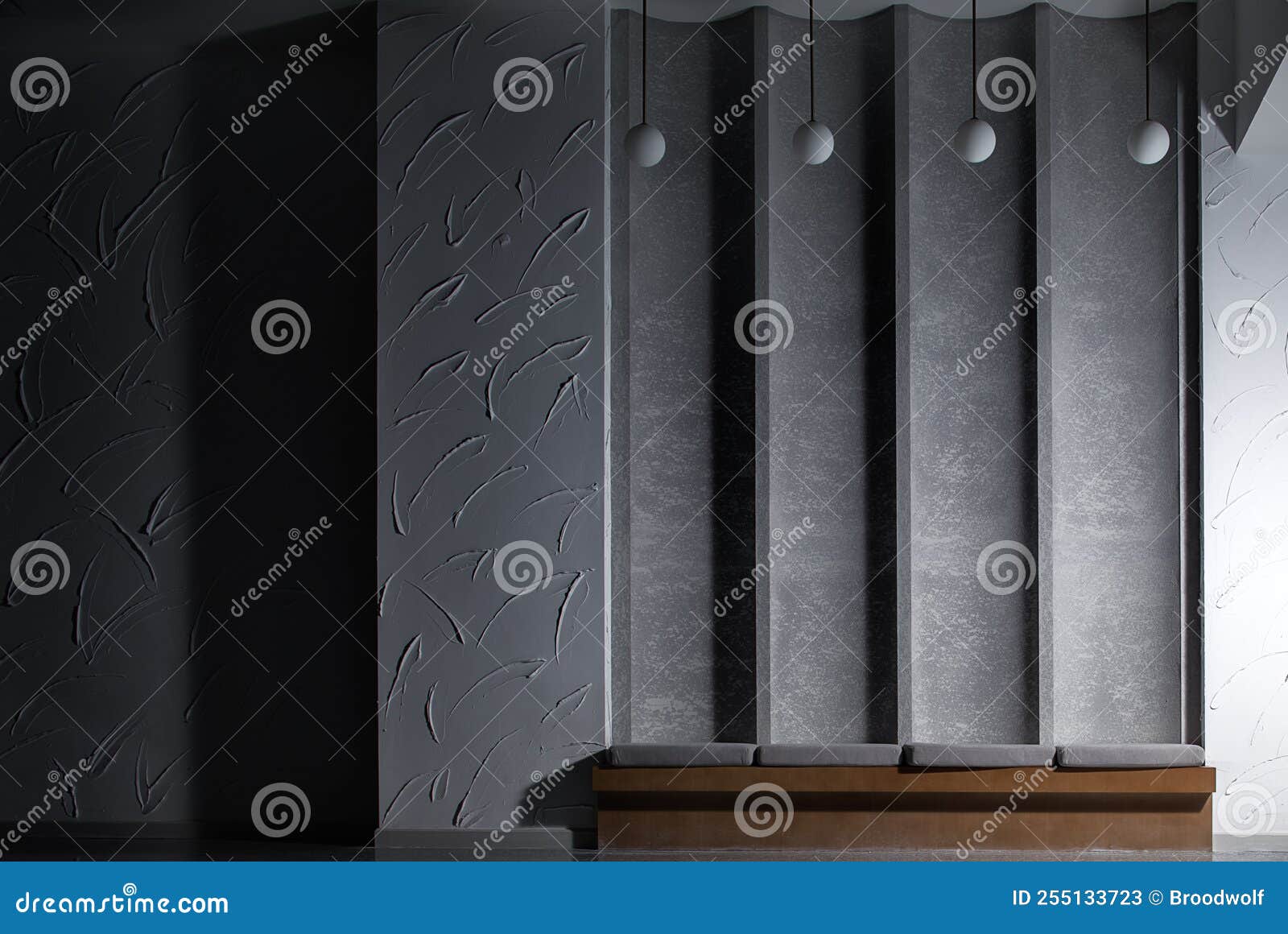 Interior Space Picture with Light and Shade Contrast Stock Image ...