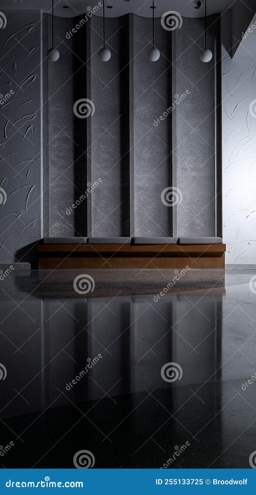 Interior Space Picture with Light and Shade Contrast Stock Image ...