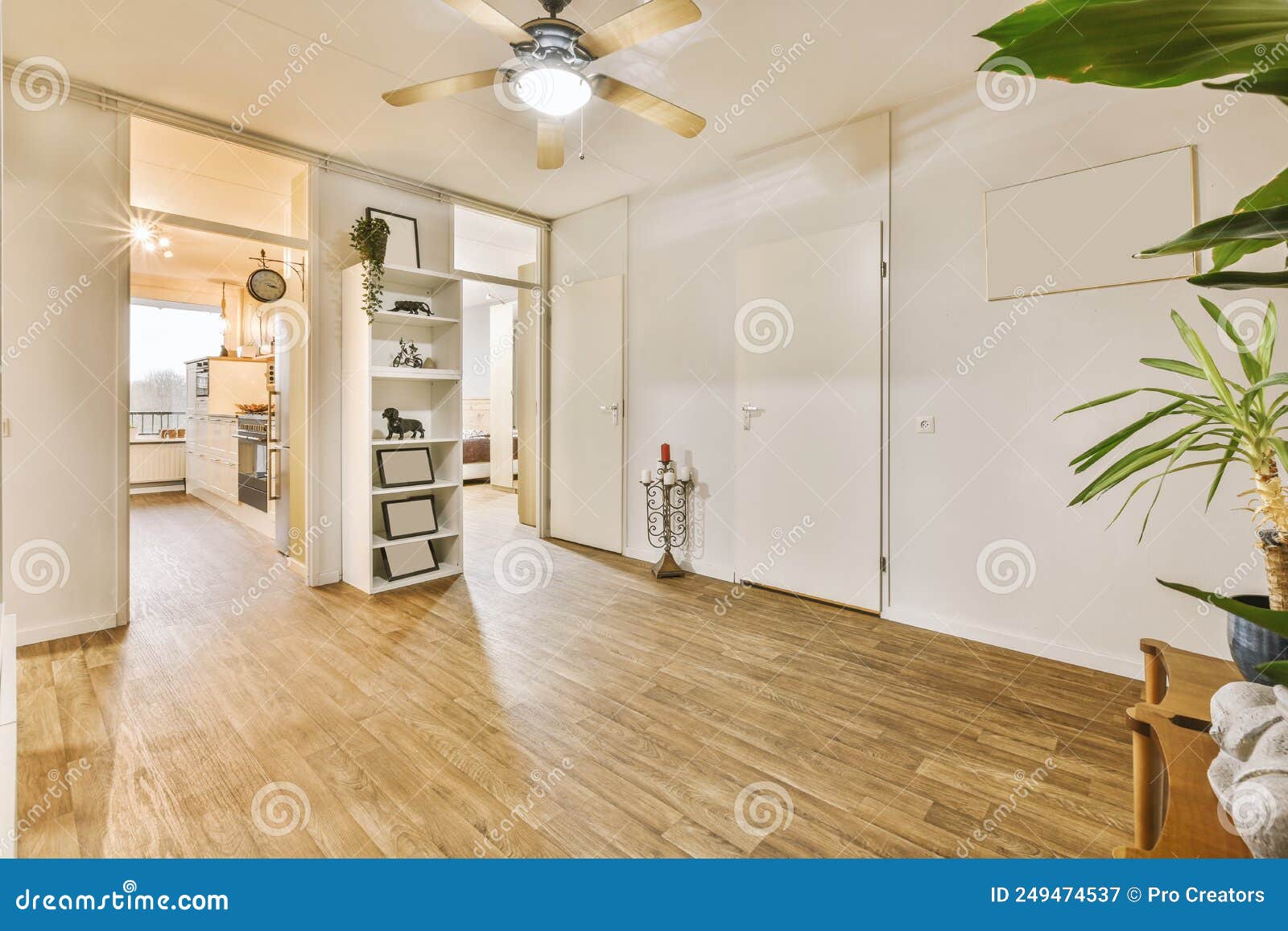 Interior of a Spacious Room Stock Image - Image of design, apartment ...