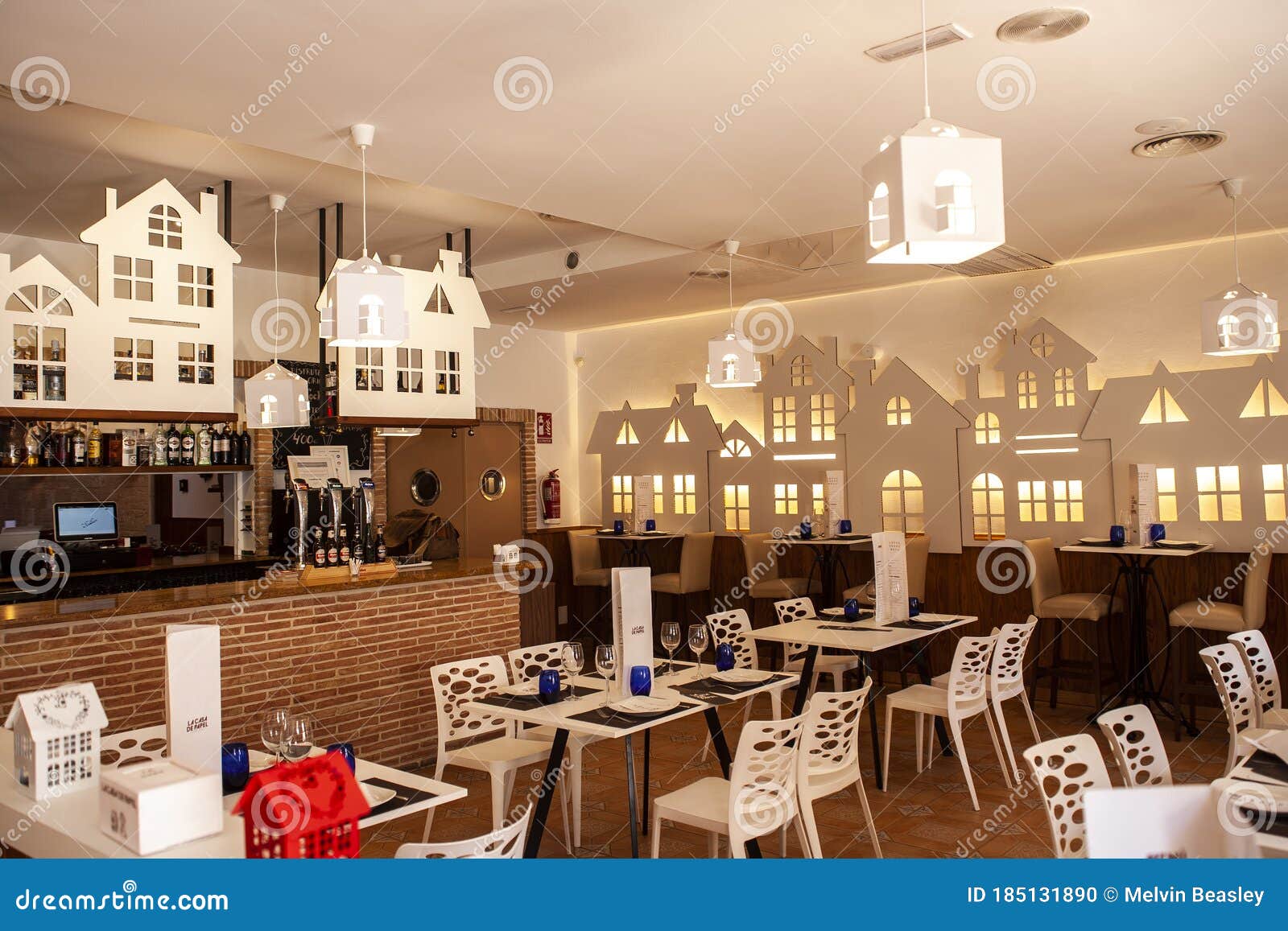 Interior of a Spanish Restaurant. Editorial Image - Image of shot ...