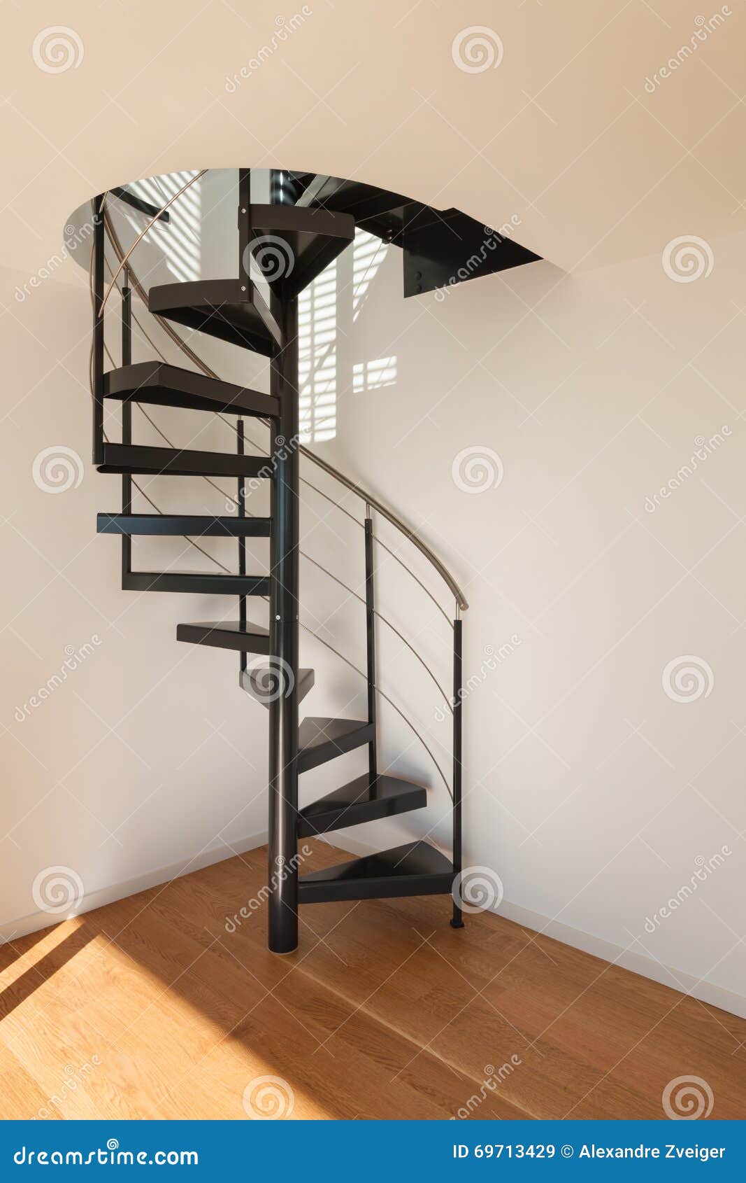 Interior, spiral staircase stock image. Image of space - 69713429