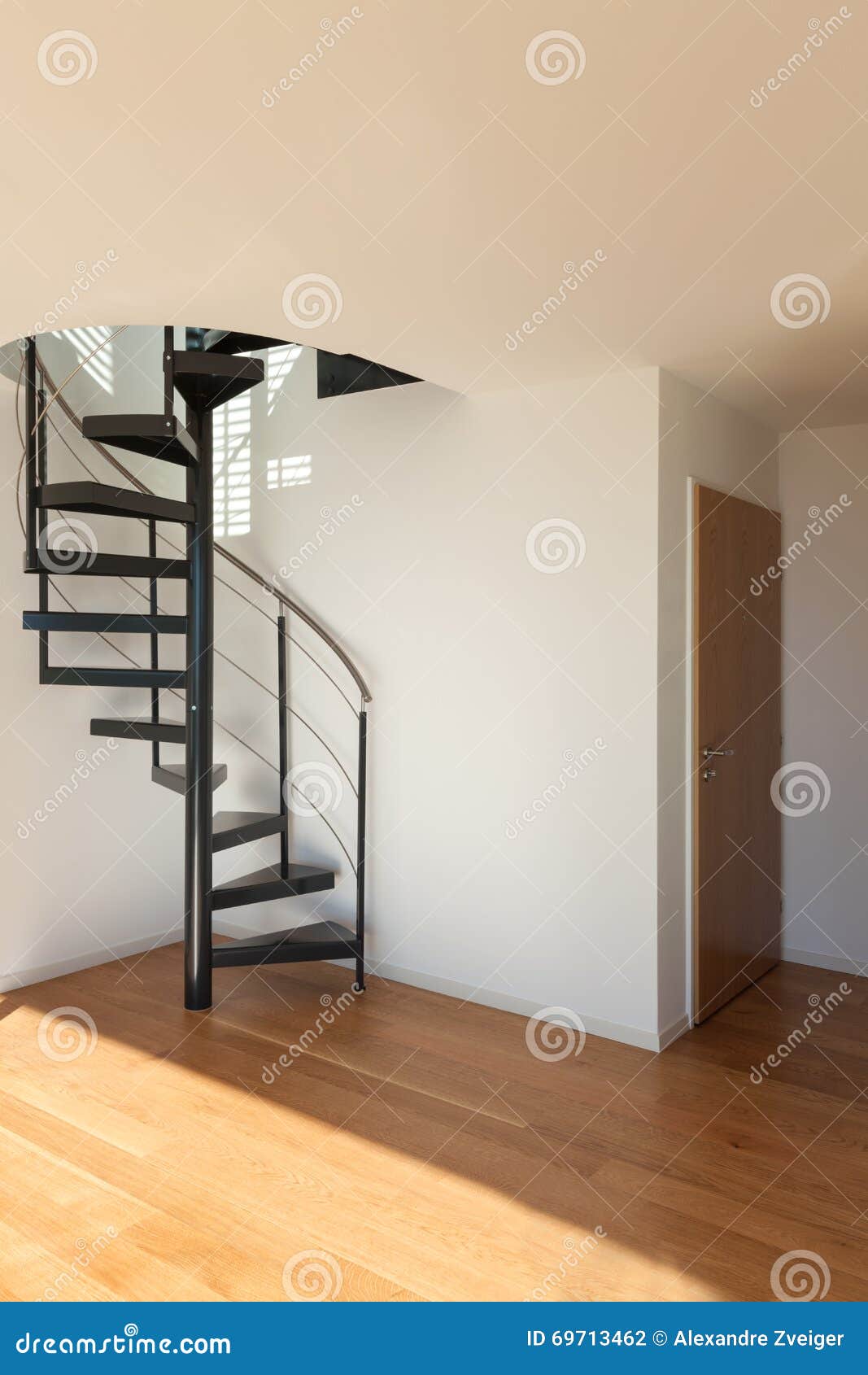 Interior, spiral staircase stock photo. Image of house - 69713462
