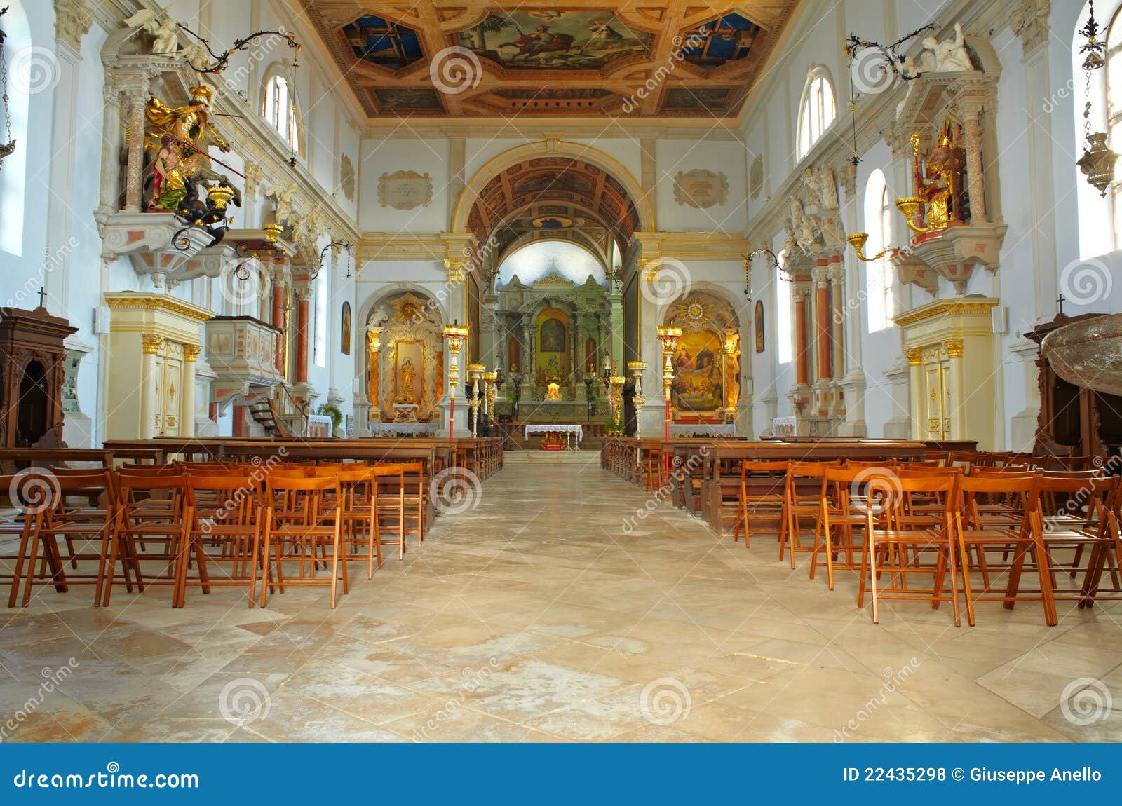 Interior of St. George Church, Editorial Stock Photo - Image of ...