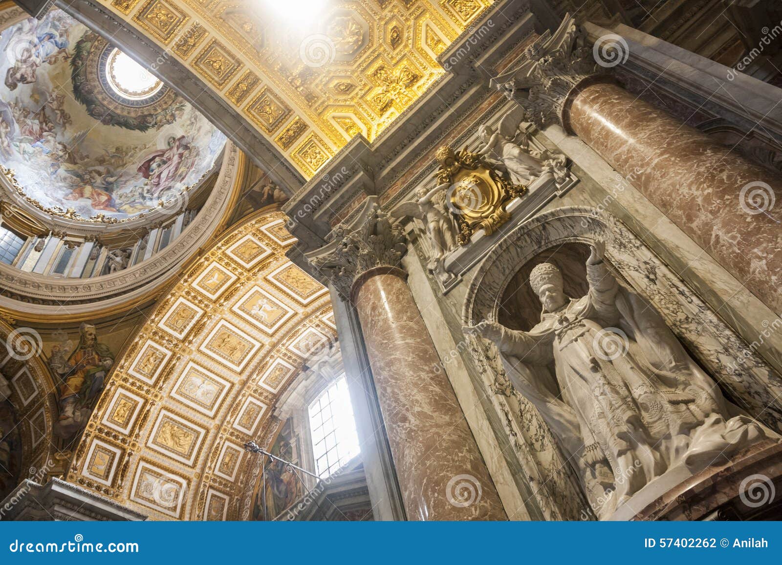 Interior of St. Peters Basilica, Vatican Editorial Photography - Image ...