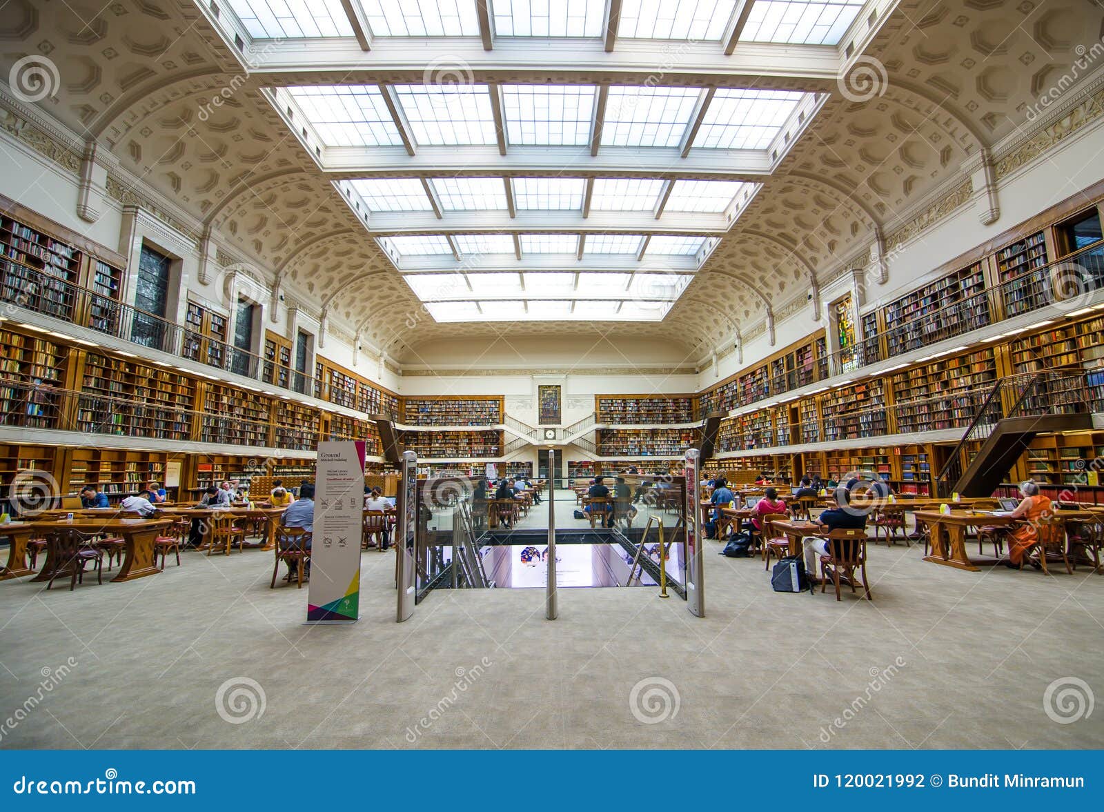 The Interior of State Library of New South Wales, Part of Which is ...