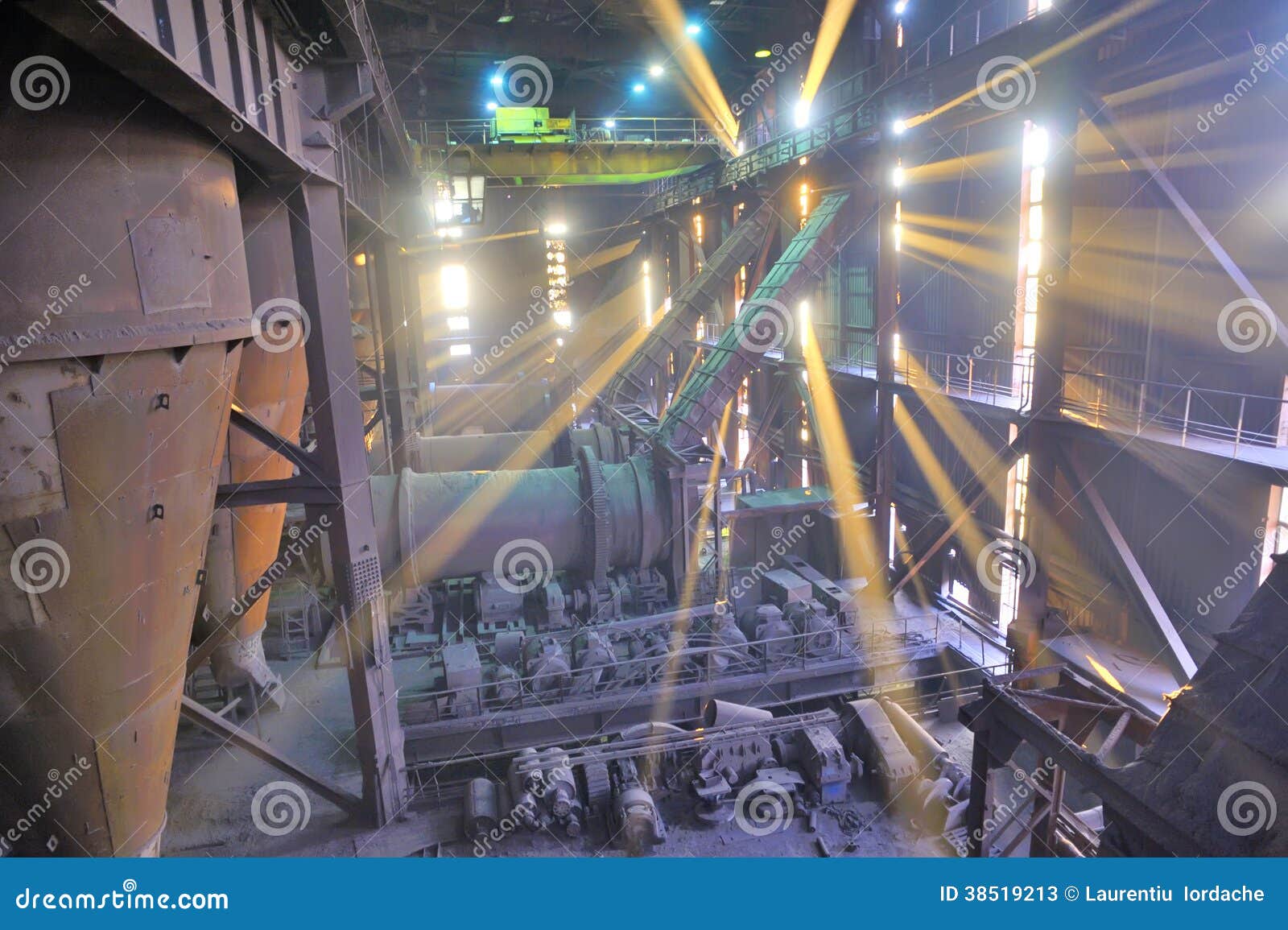 Interior steel plant stock image. Image of factory, cargo - 38519213