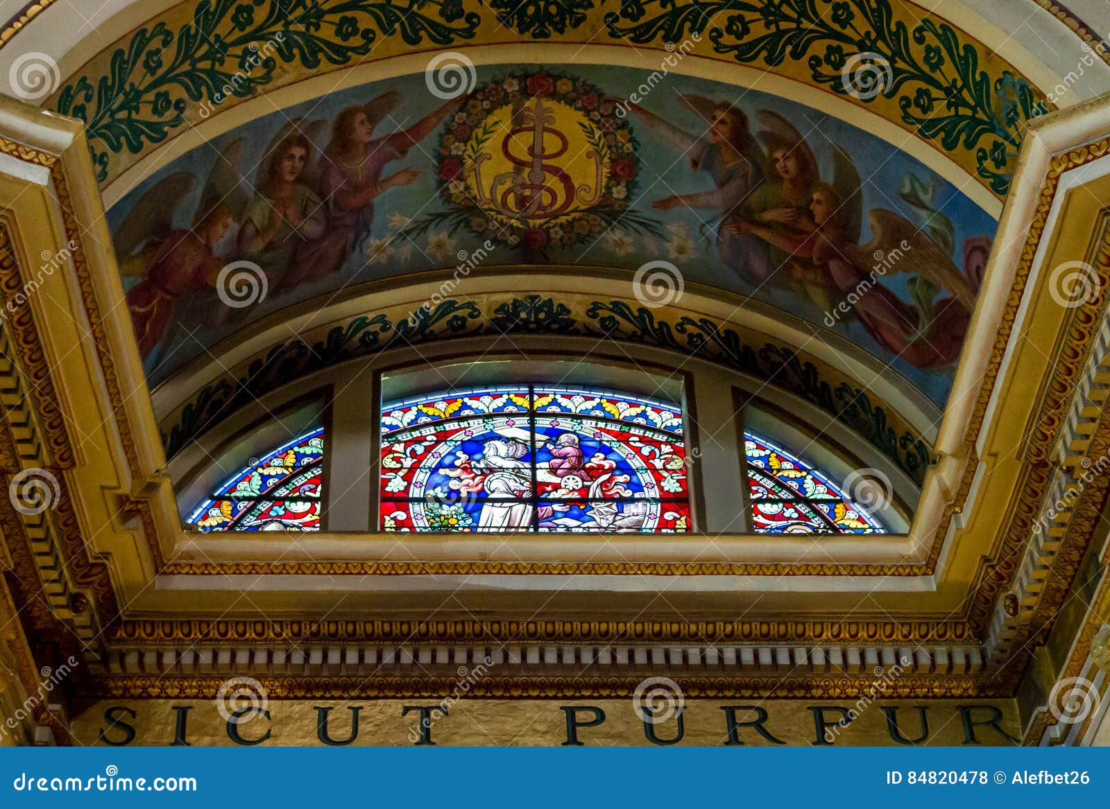 Inside the Stella Maris Monastery, Haifa Stock Photo - Image of lady ...