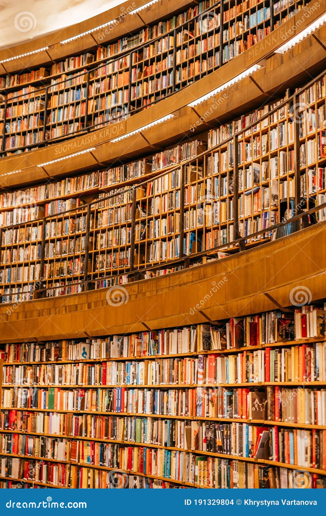 Interior of the Stockholm Public Library Editorial Stock Image - Image ...