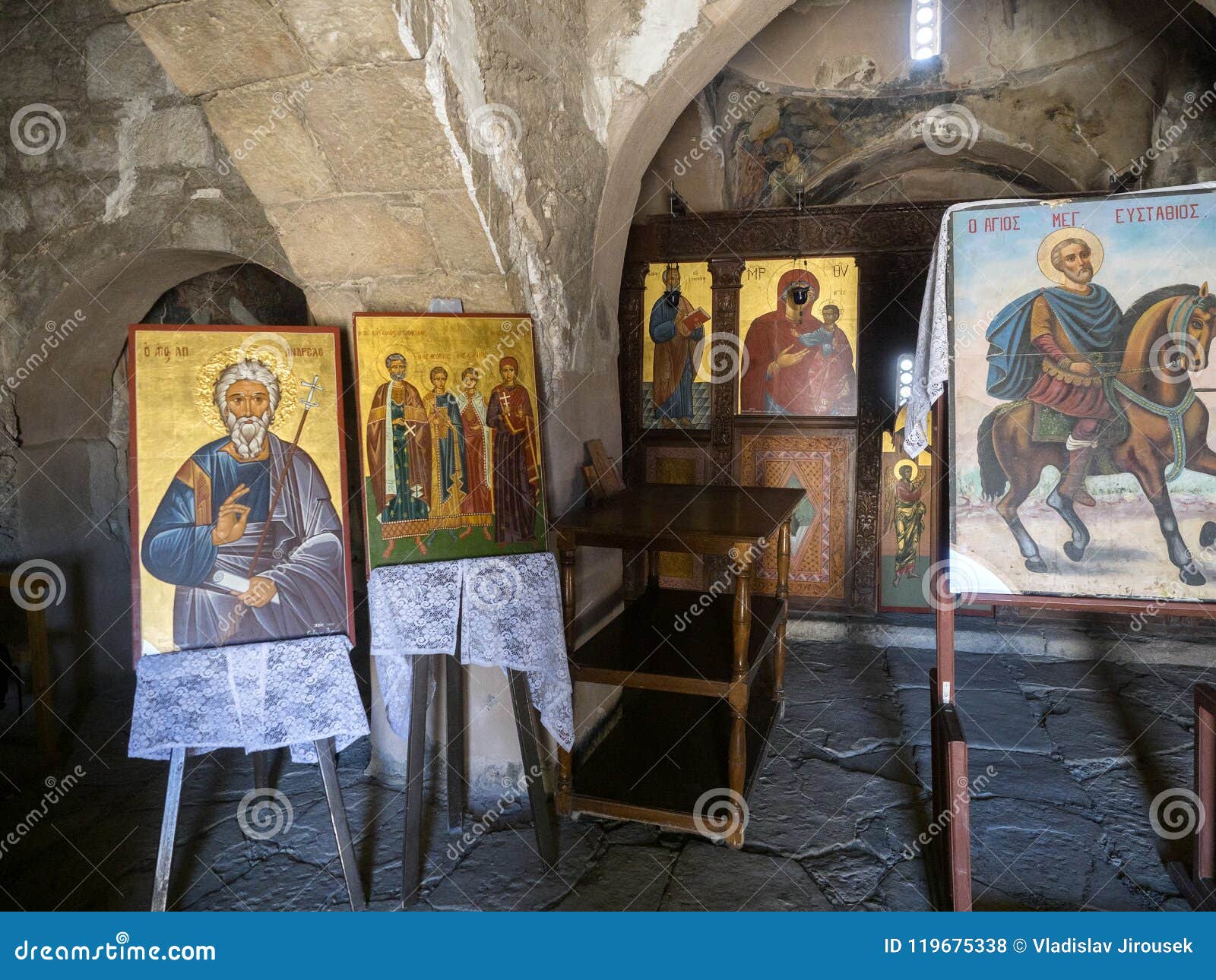Interior of the Stone Church Limassol, Cyprus Editorial Stock Photo ...