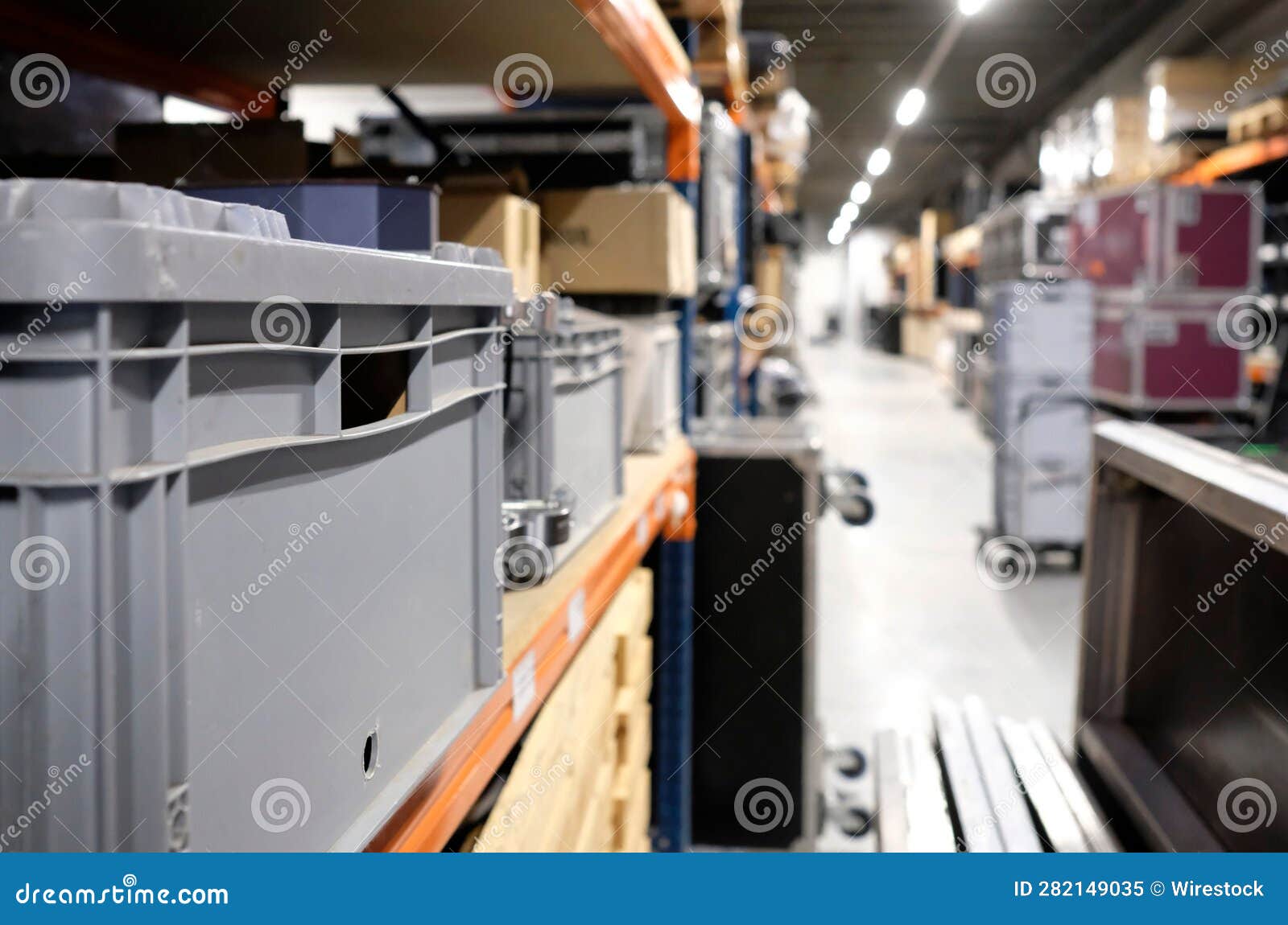 Interior of a Storage and Logistics and Distribution Warehouse Stock ...