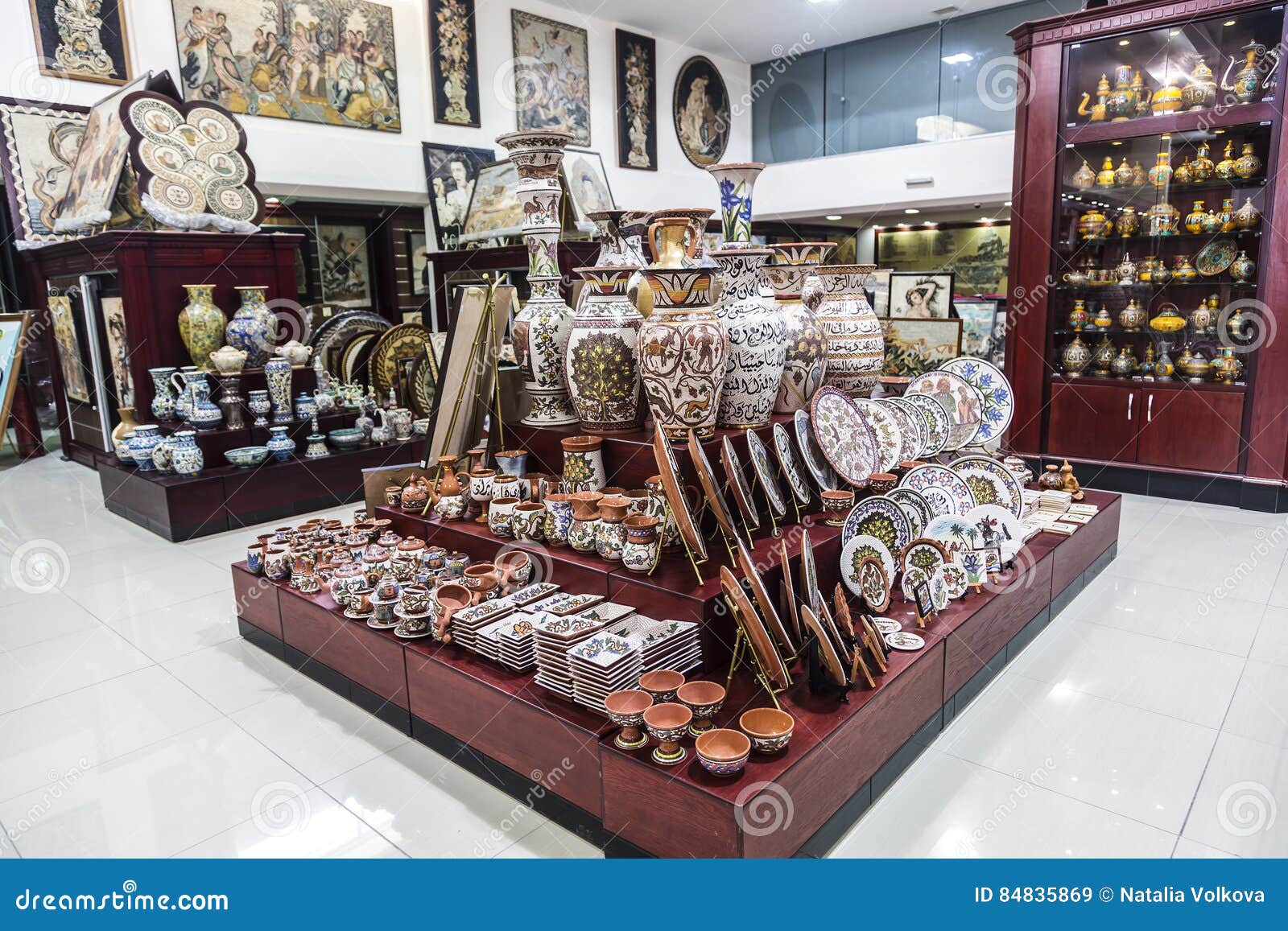 The Interior of the Store with the Objects of Arab Art, Madaba ...