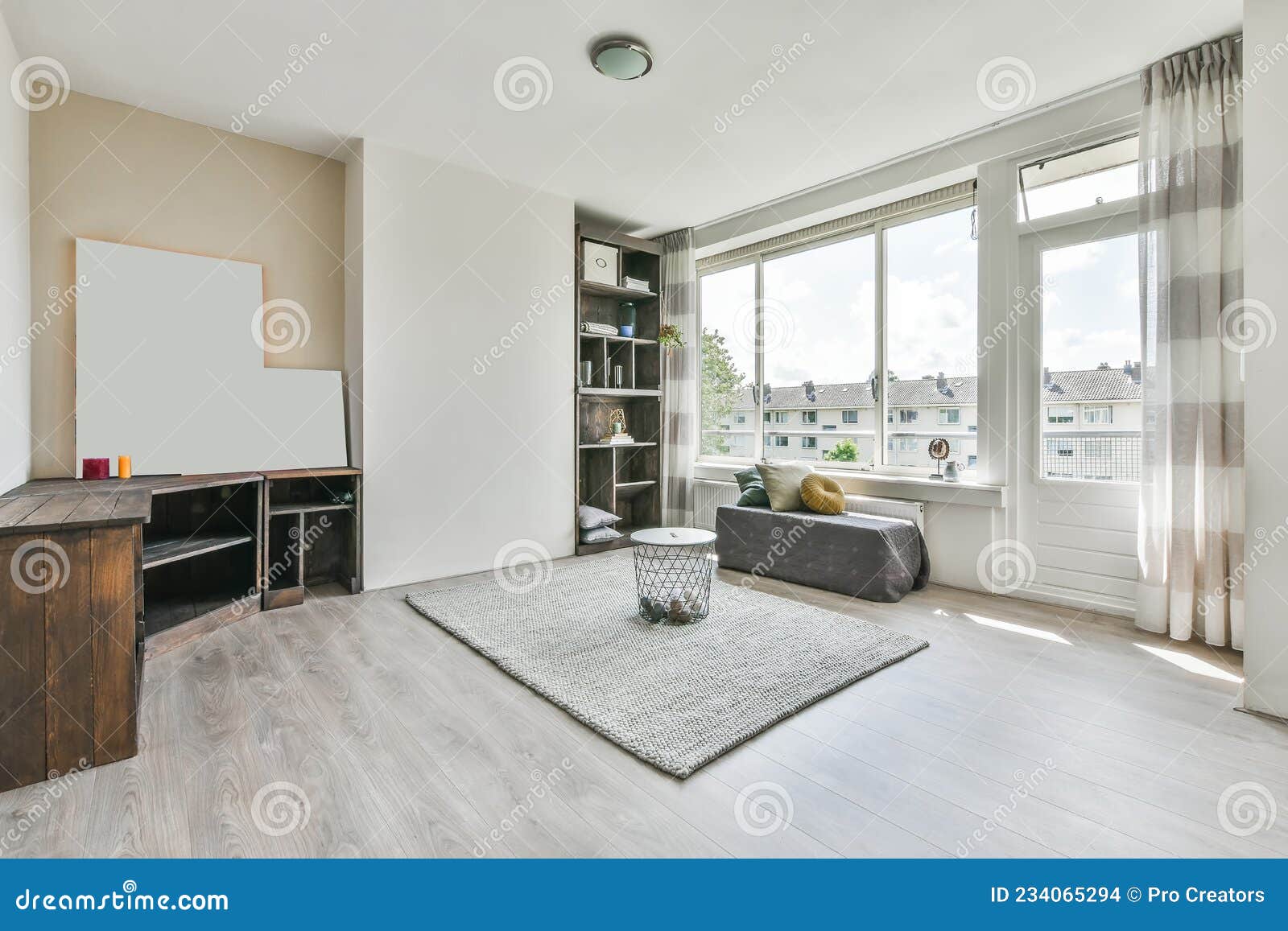 Stylish room design stock photo. Image of indoor, spacious - 234065294