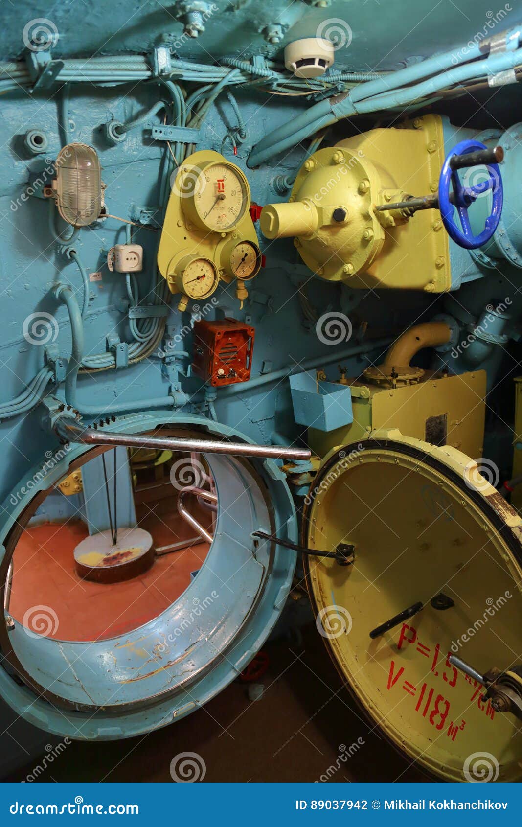 Interior of the Submarine Compartment Editorial Photography - Image of ...