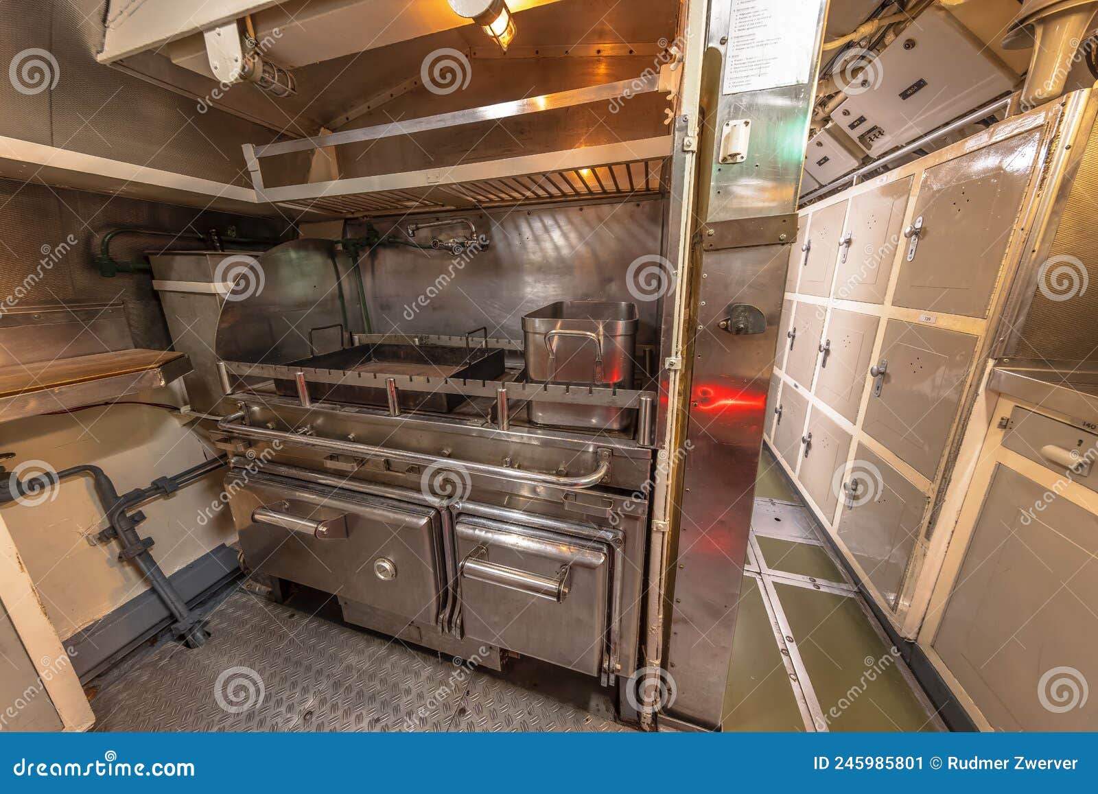 Interior of Submarine stock image. Image of military - 245985801