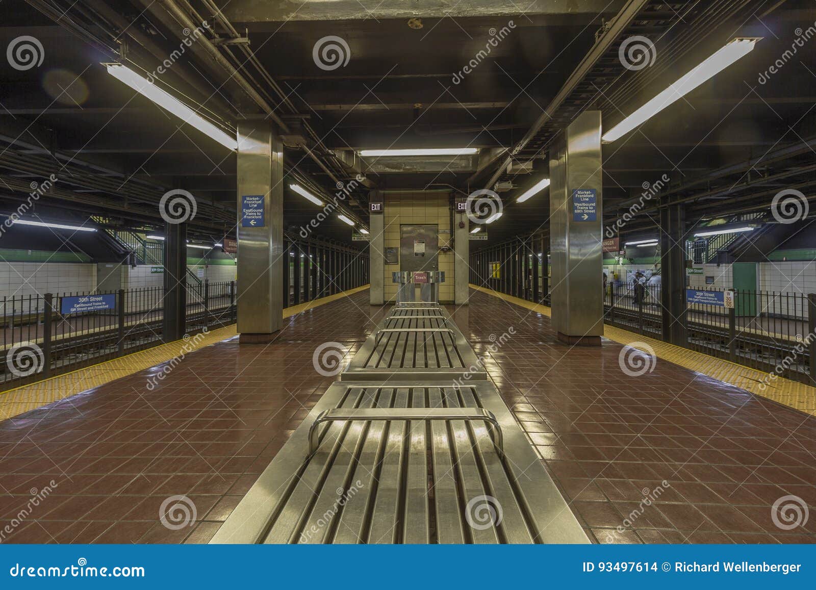 Interior of a Subway Station Stock Photo - Image of construction ...