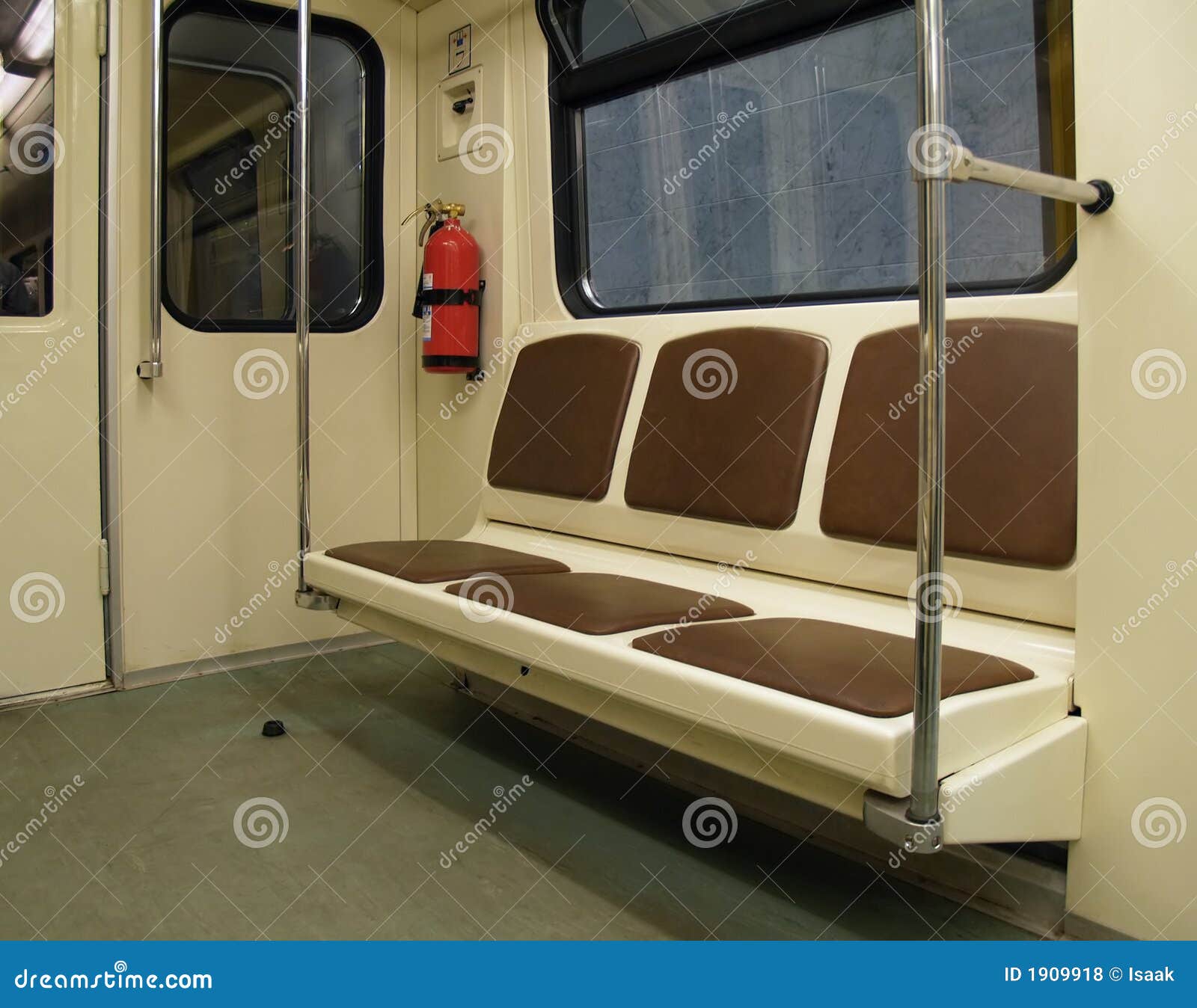Interior of a subway train stock photo. Image of moscow - 1909918