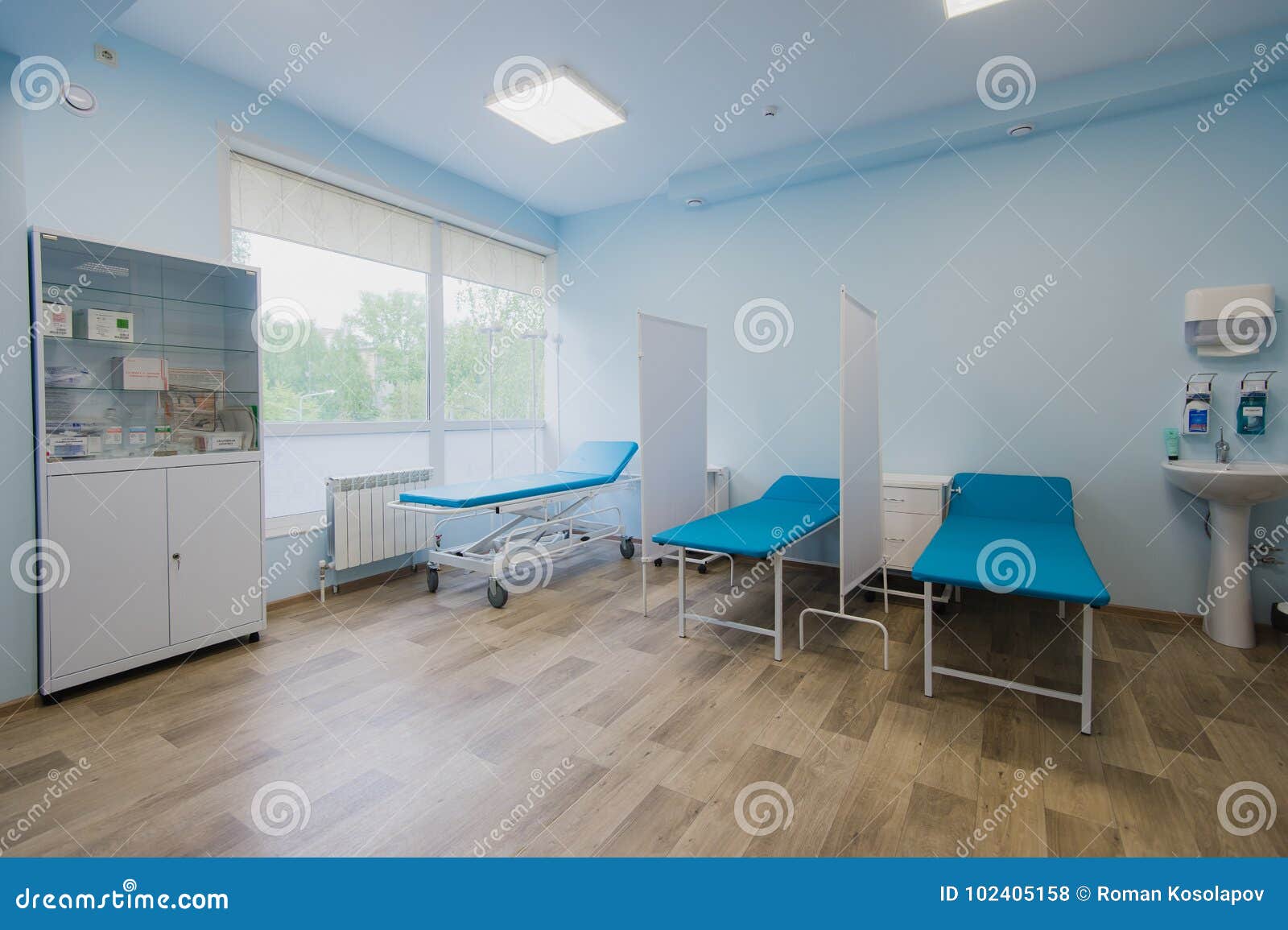 Interior of Surgical Recovery Area in Hospital Stock Photo - Image of ...