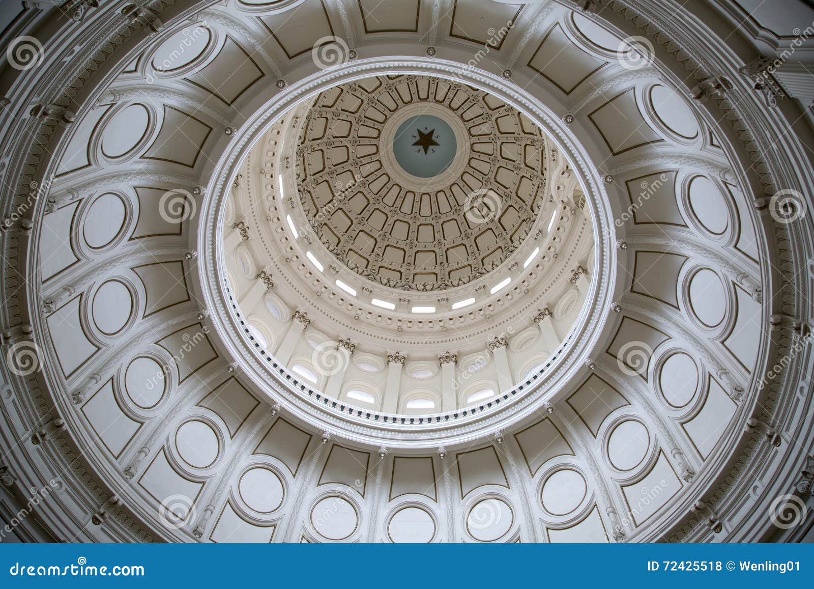Interior of Texas State Capital Stock Photo - Image of ceiling ...