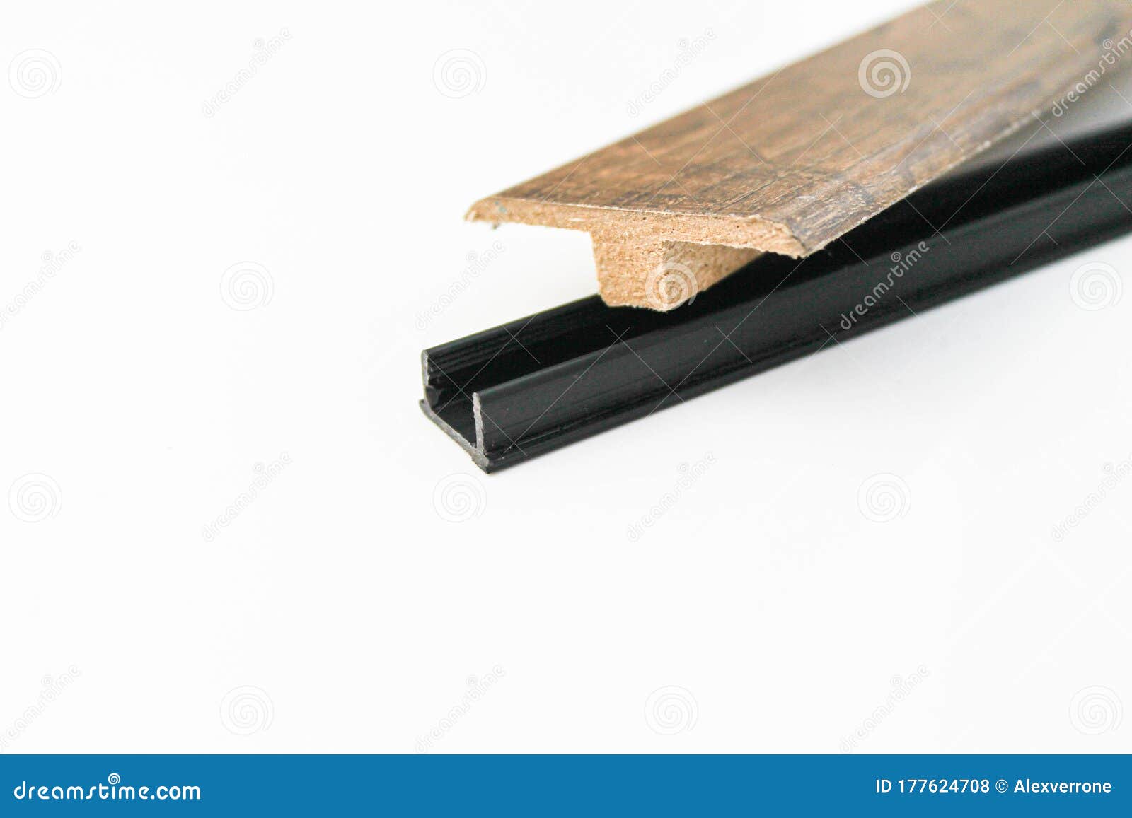 Interior Threshold. a Joint Connecting Floor Coverings. without Visible ...