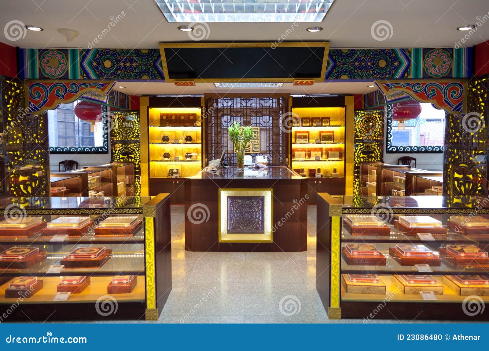 Interior of Traditional Chinese Pharmacy Stock Photo - Image of drugs ...