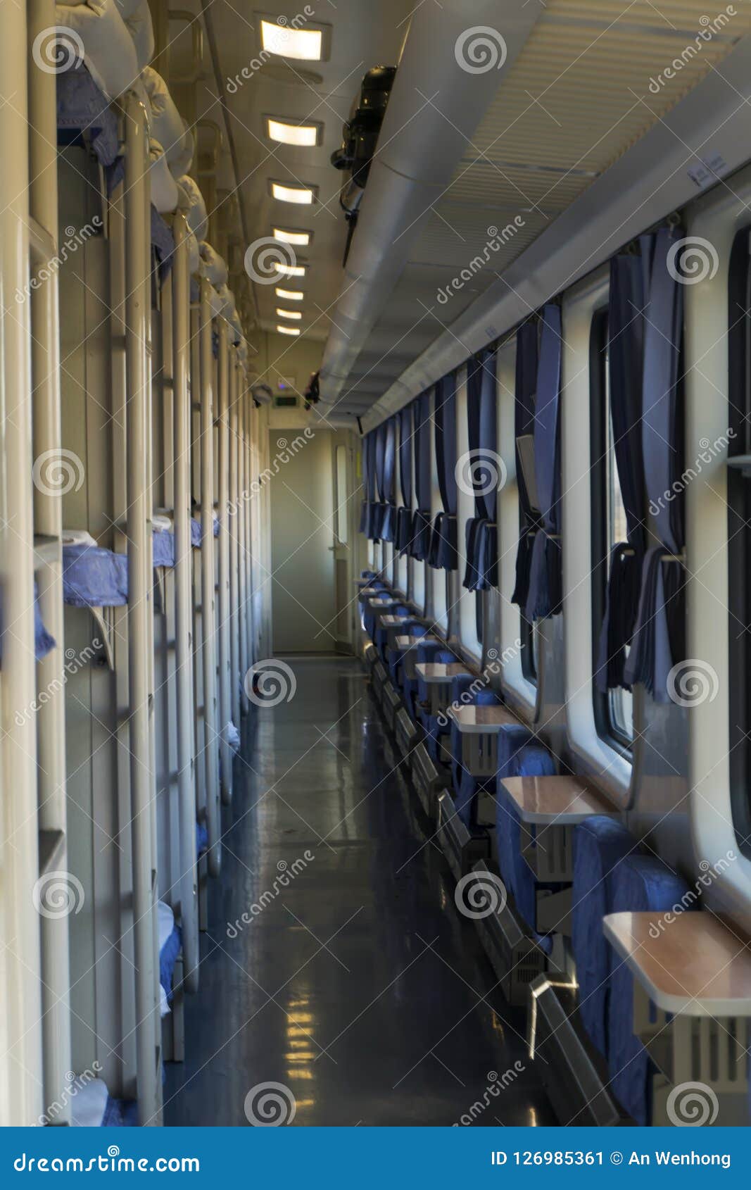 Interior of a train car stock image. Image of indoors - 126985361
