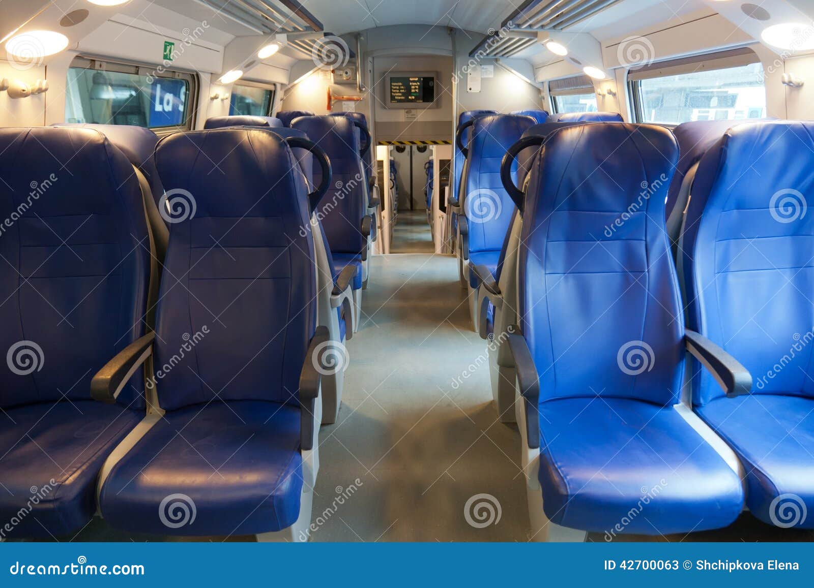 Interior of the Train of the Long-distance Message Stock Image - Image ...