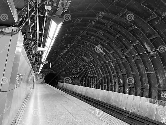 Interior of Train Station with Railway Stock Image - Image of inside ...
