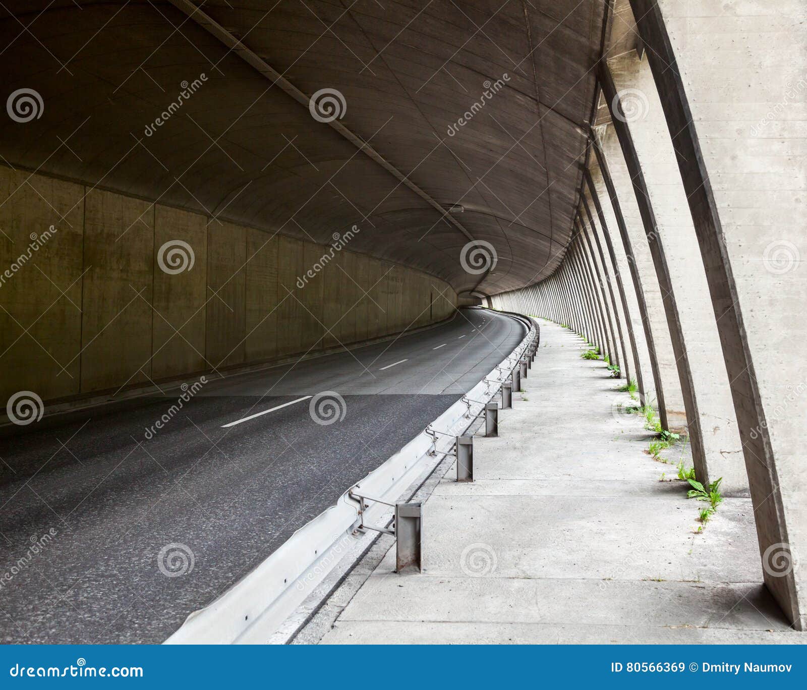 Interior of a tunnel road stock image. Image of curving - 80566369