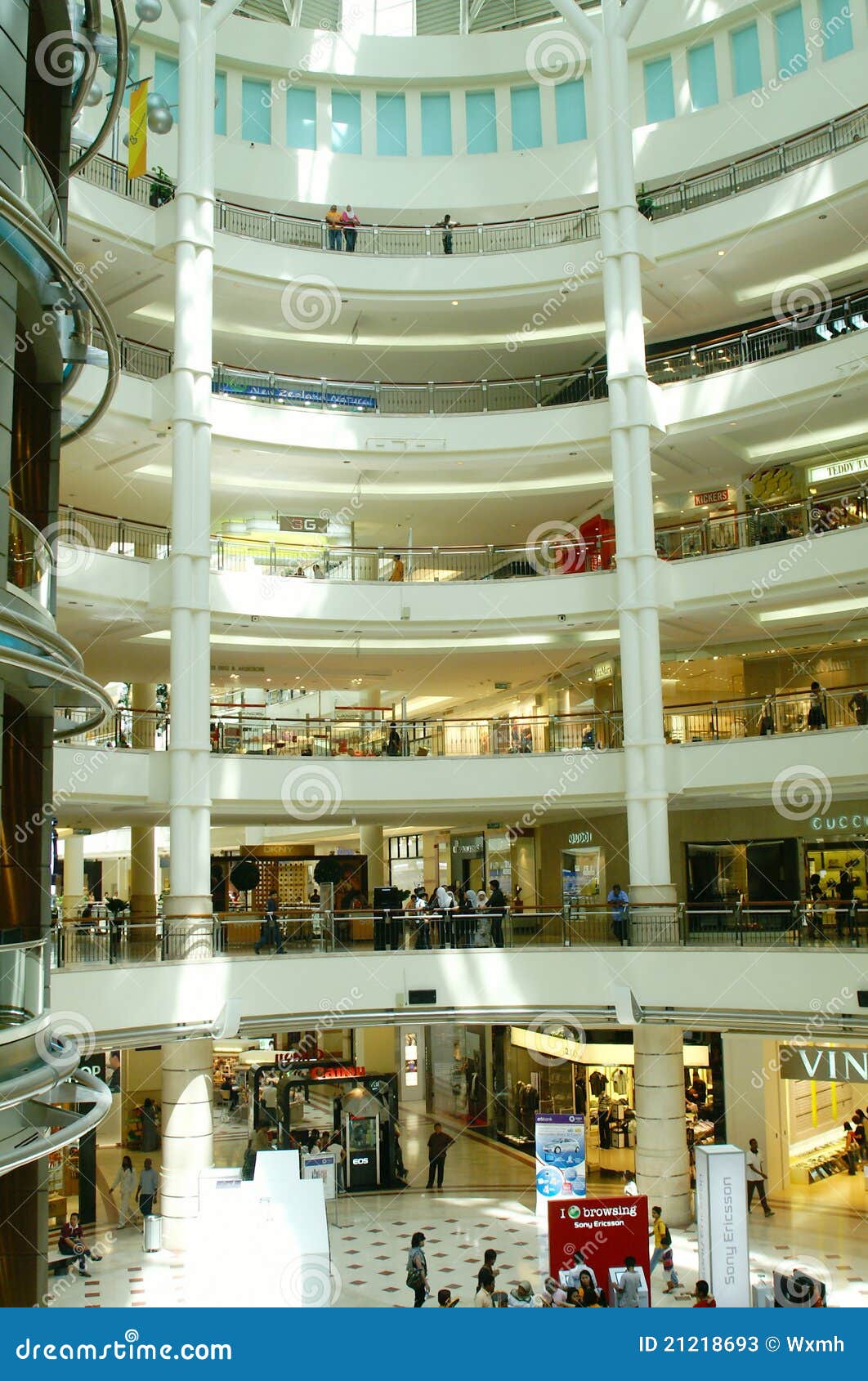 Interior of the Twin Towers Editorial Stock Photo - Image of crowd ...