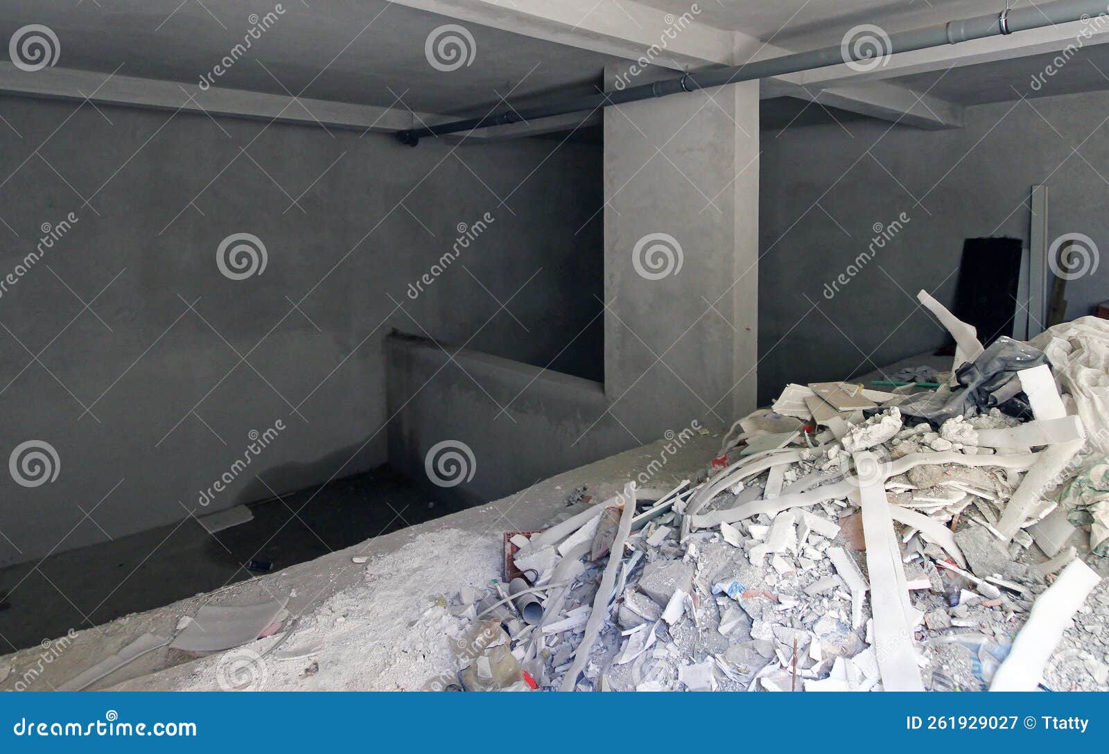 Interior Under Construction Stock Image - Image of ceiling, residential ...