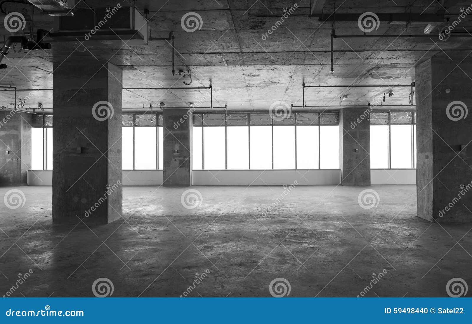 Interior Under Construction Stock Photo - Image of city, industrial ...