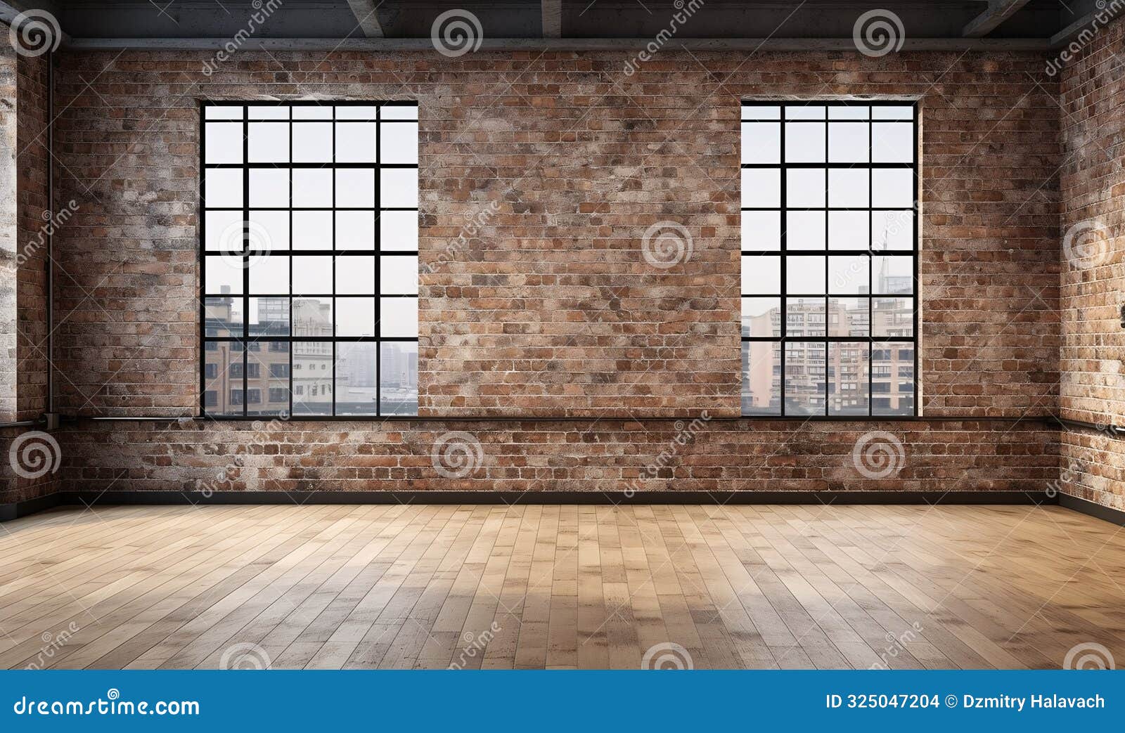 Interior of Unfinished Repair Room with Brick Wall and Window Stock ...