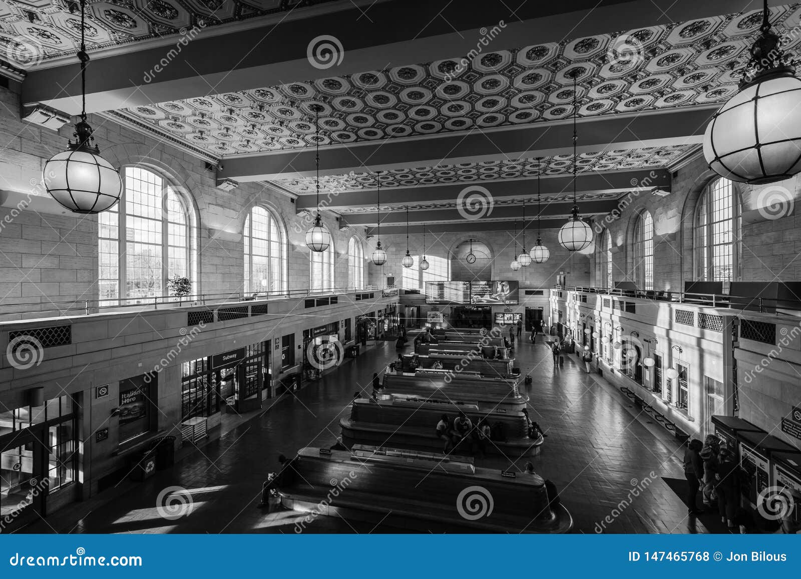 The Interior of Union Station in New Haven, Connecticut Editorial Stock ...