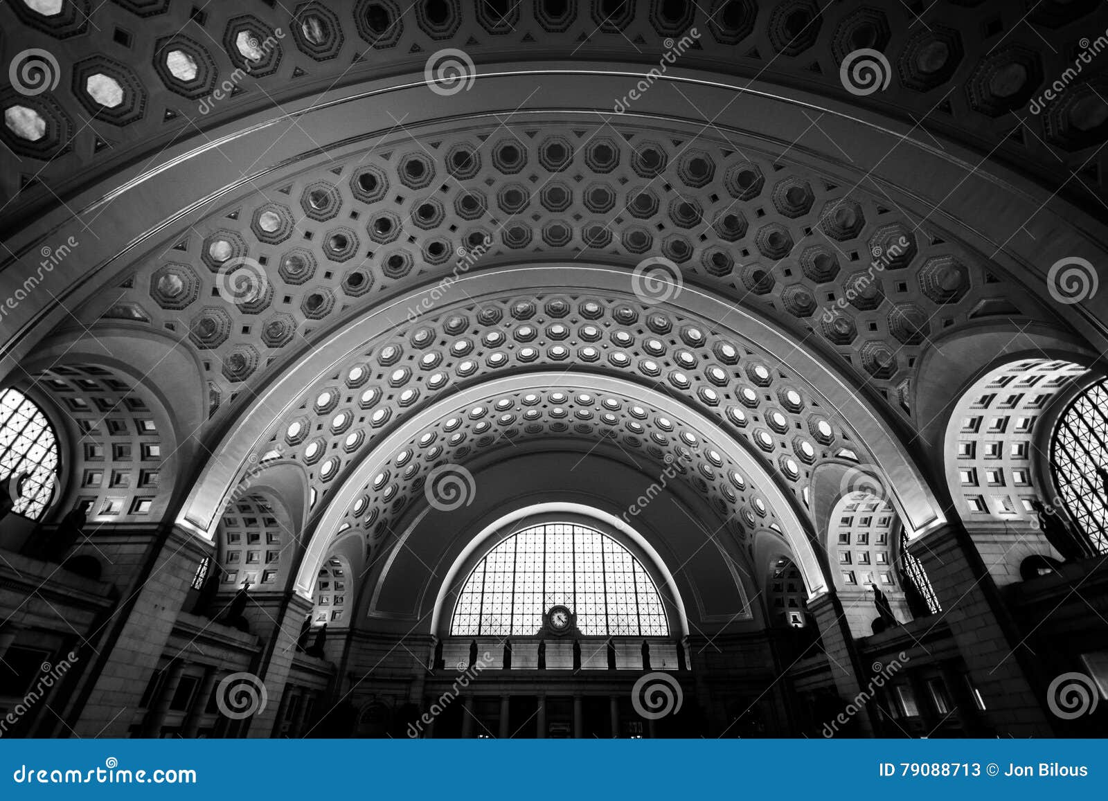 The Interior of Union Station in Washington, DC. Stock Image - Image of ...