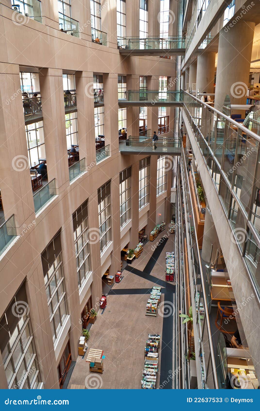The Interior of the Vancouver Public Library Editorial Stock Photo ...