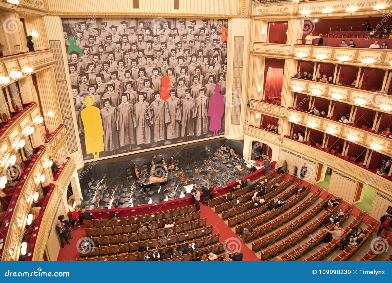 Wiener Staatsoper Auditorium Editorial Image - Image of attraction ...