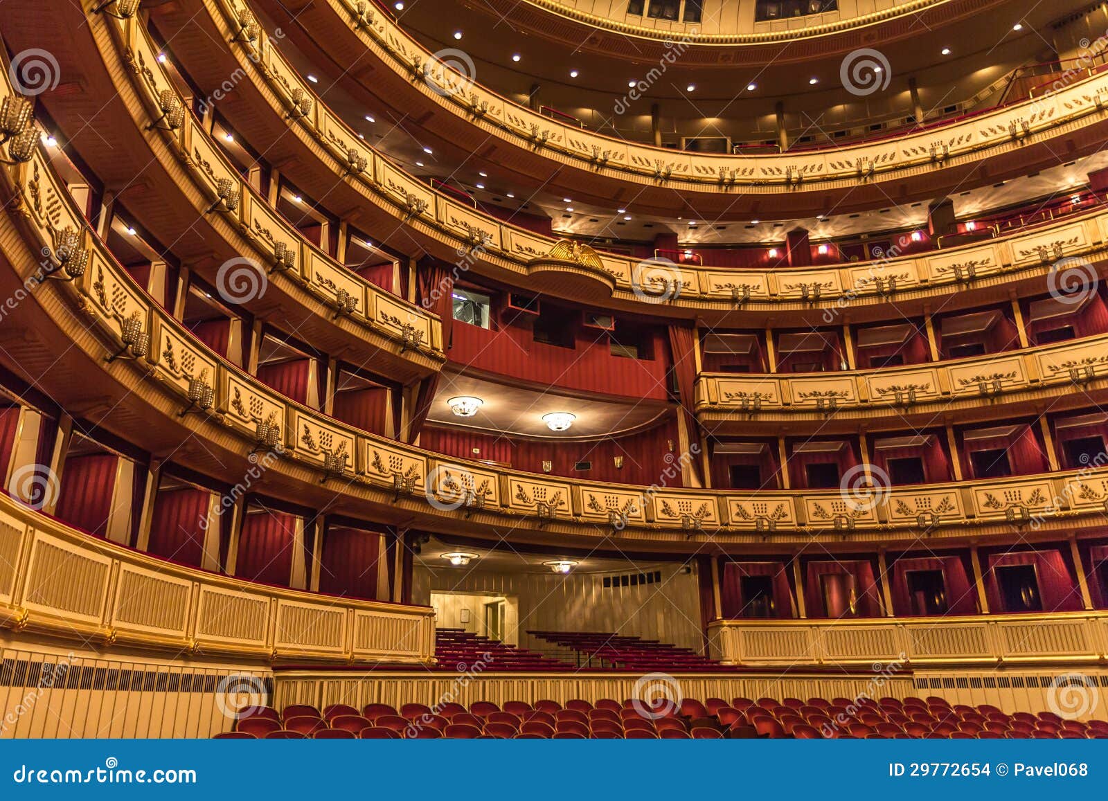 Vienna State Opera Interior Stock Photo - Image of austria ...