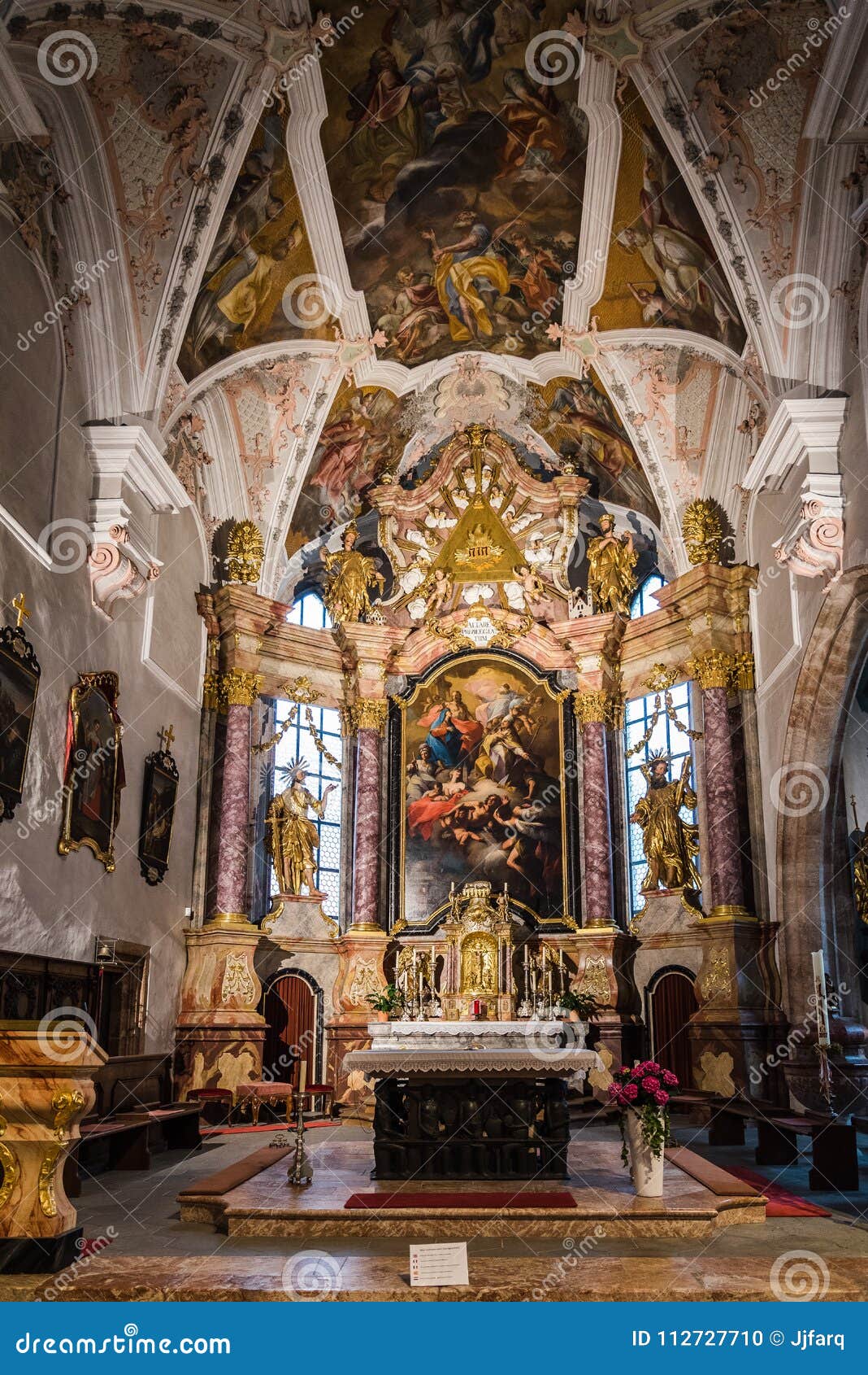 Interior View of Austrian Church Editorial Image - Image of tyrol ...