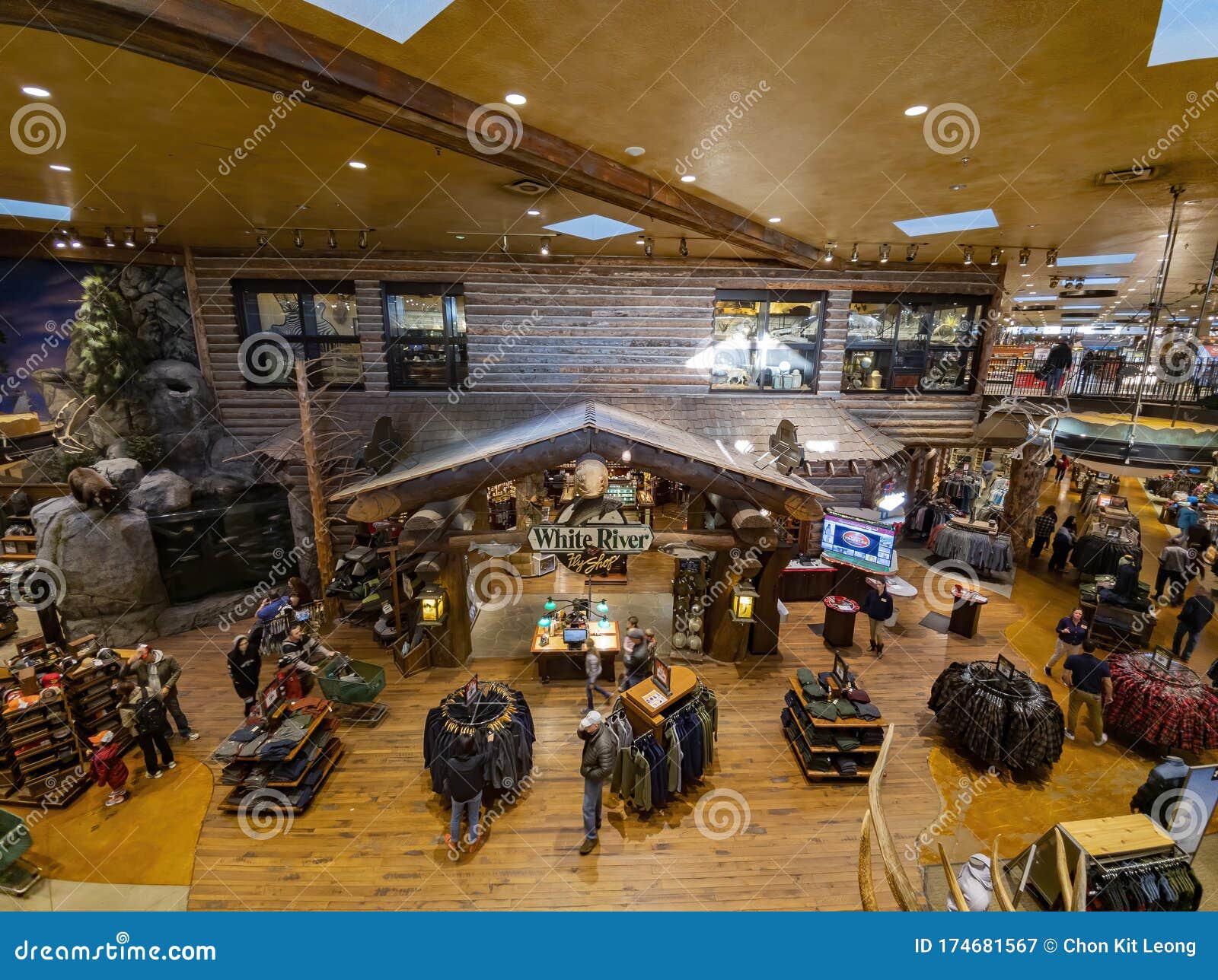 Interior View of the Bass Pro Shops Editorial Photography - Image of ...