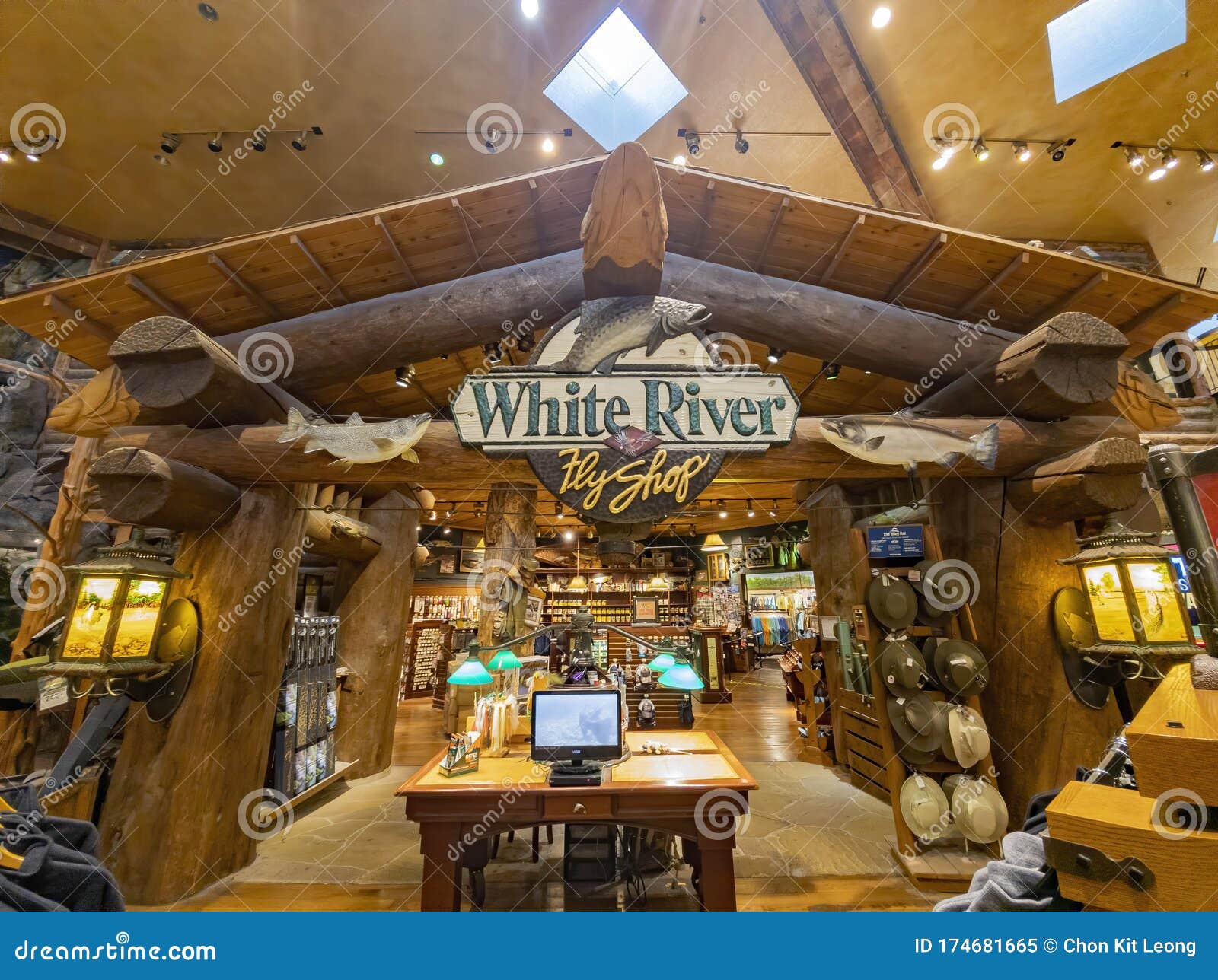 Interior View of the Bass Pro Shops Editorial Image - Image of selling ...