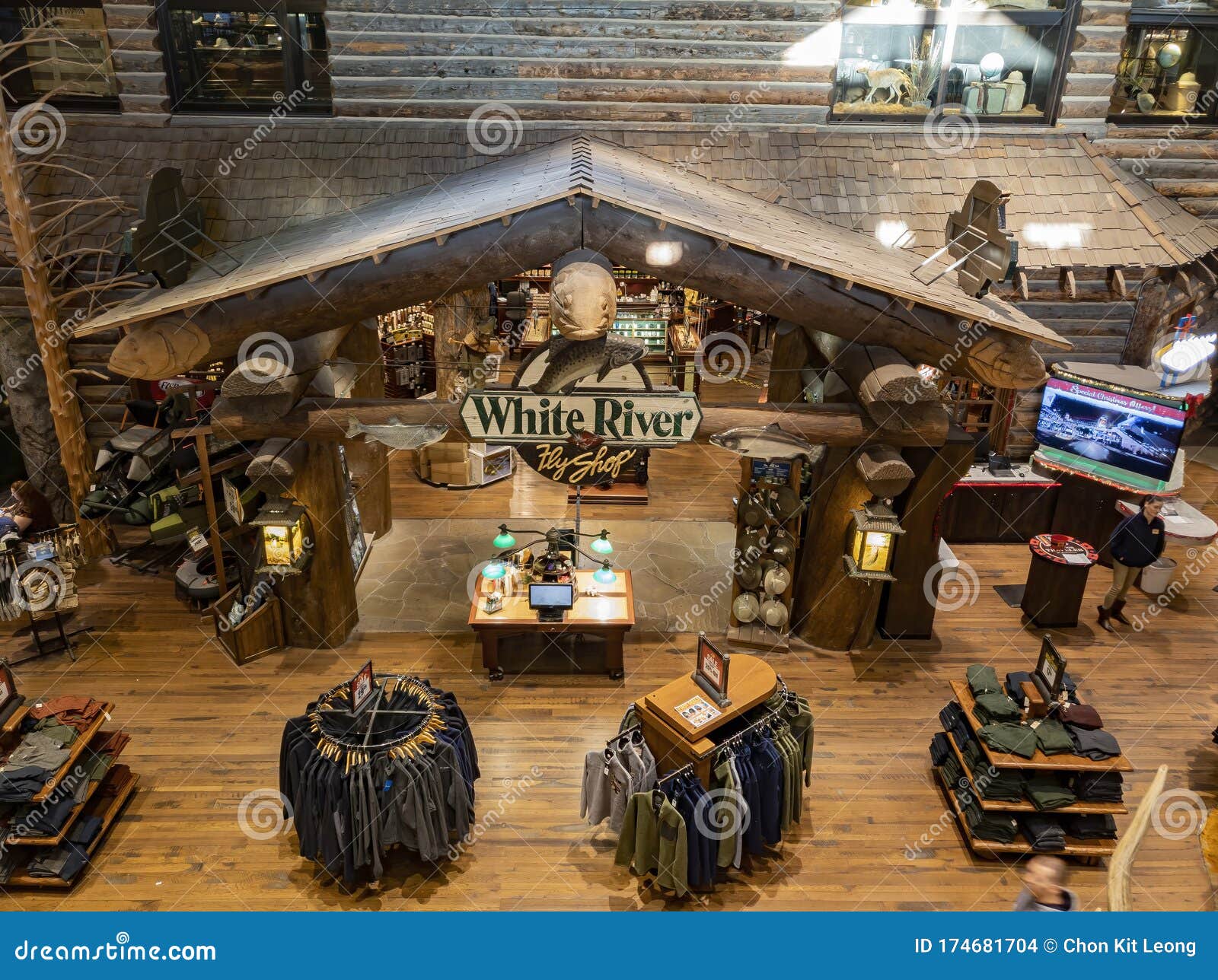 Interior View of the Bass Pro Shops Editorial Stock Image - Image of ...