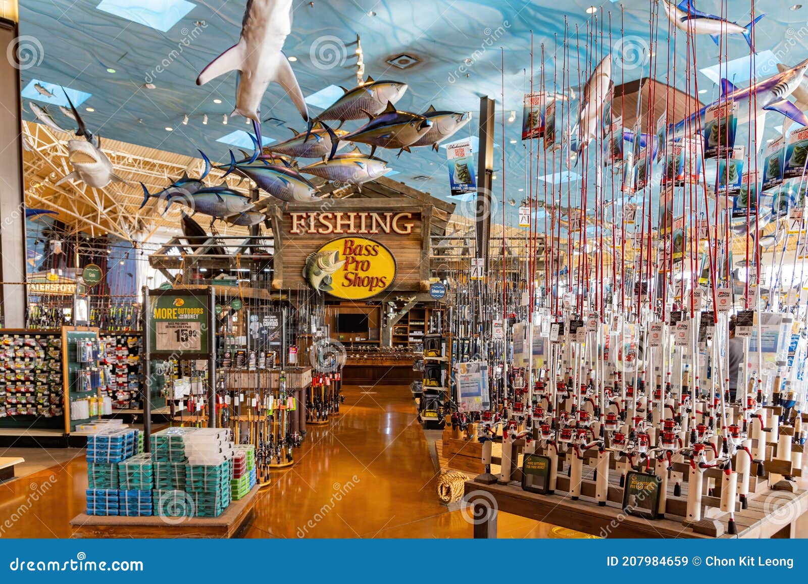 Interior View of the Bass Pro Shops Editorial Stock Image - Image of ...