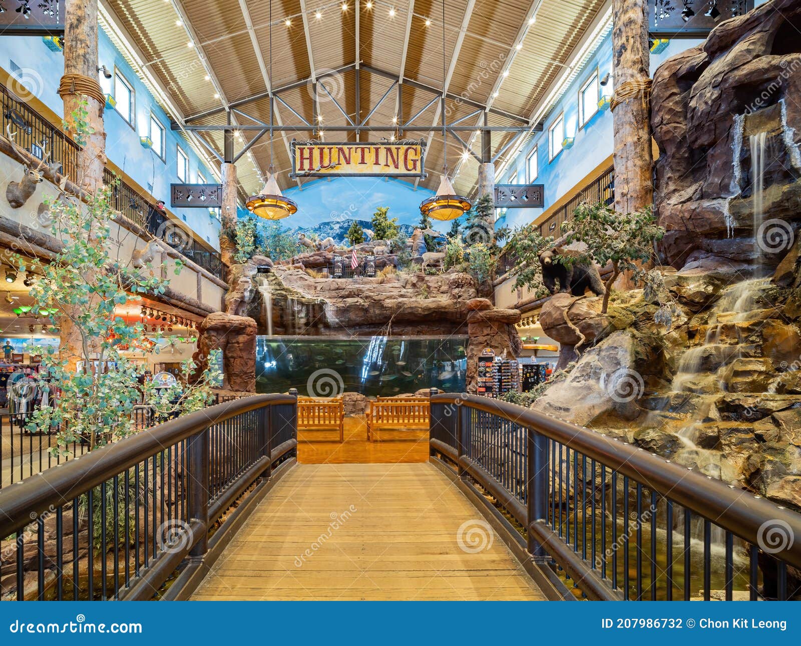 Interior View of the Bass Pro Shops Editorial Photography - Image of ...