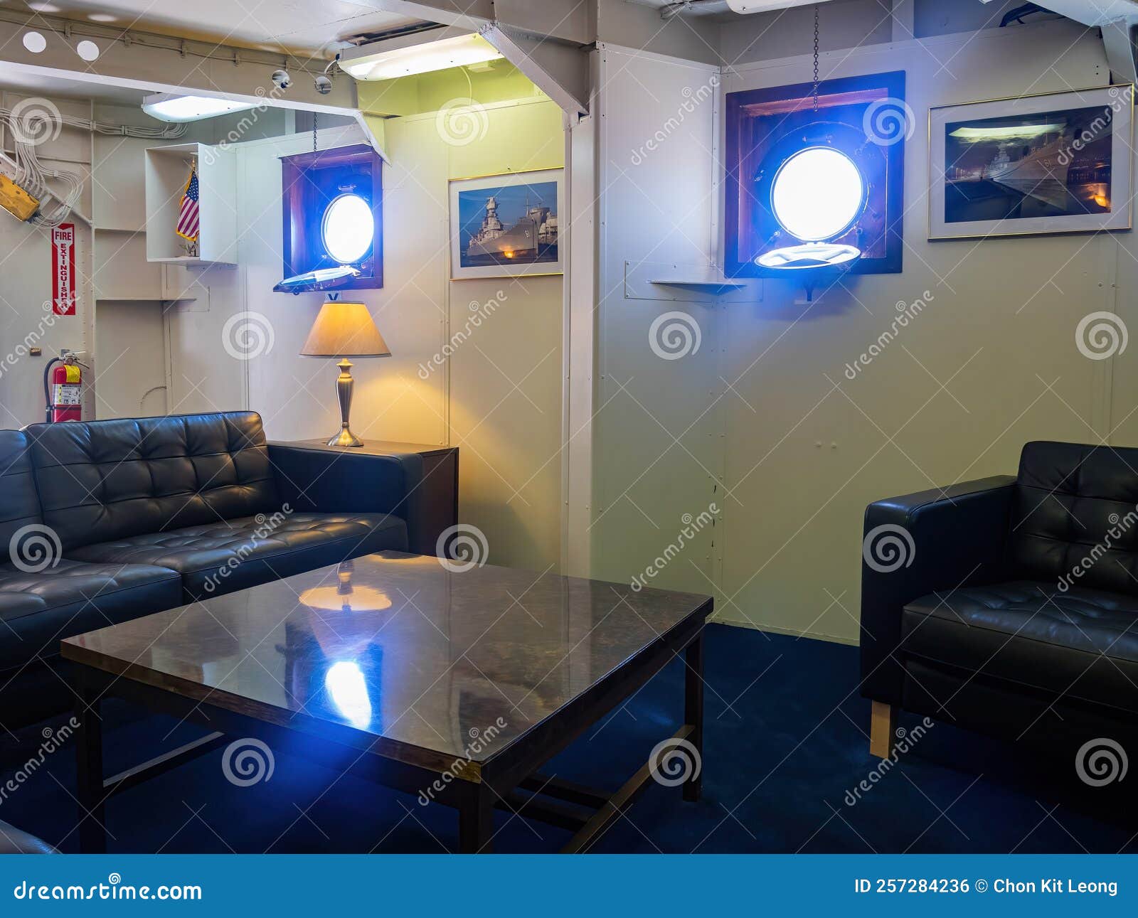 Interior View of the Battleship USS Iowa Editorial Photo - Image of ...