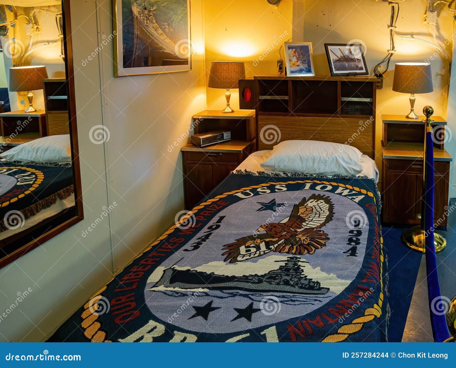 Interior View of the Battleship USS Iowa Editorial Stock Image - Image ...