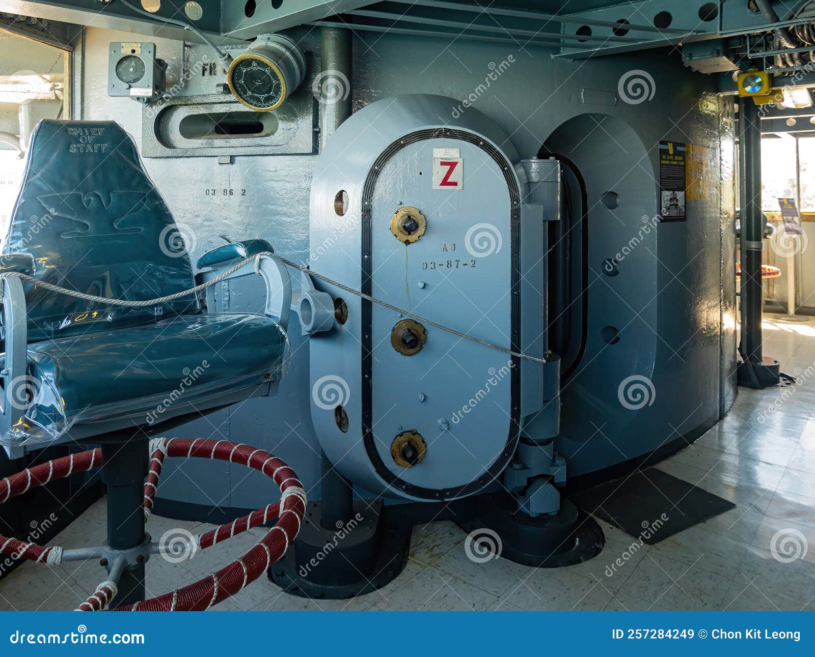 Interior View of the Battleship USS Iowa Editorial Stock Image - Image ...