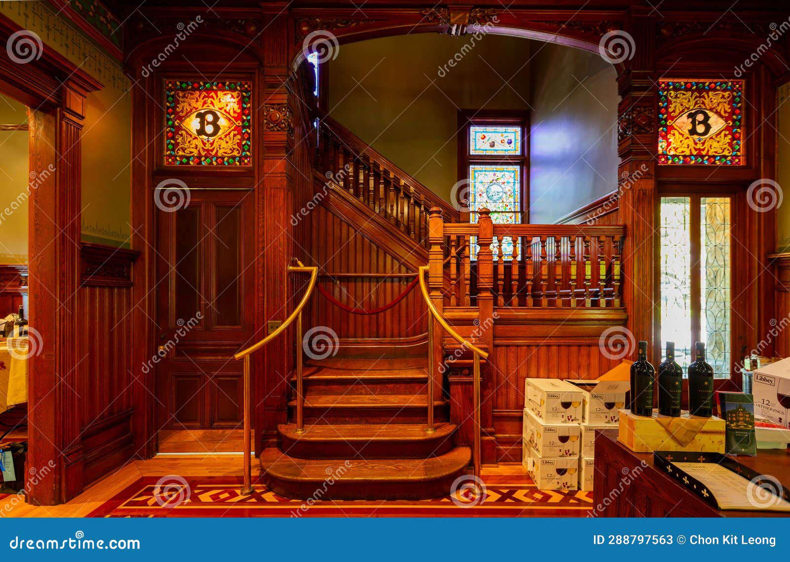 Interior View of the Beringer Vineyards Editorial Stock Photo - Image ...