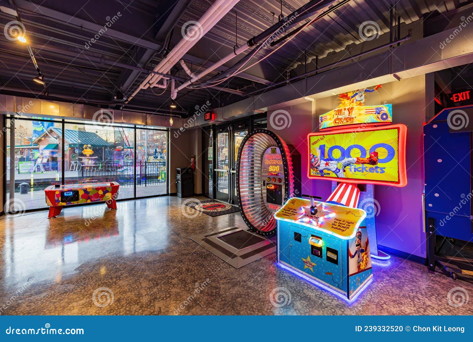 Interior View of the Brickopolis Entertainment Editorial Image - Image ...