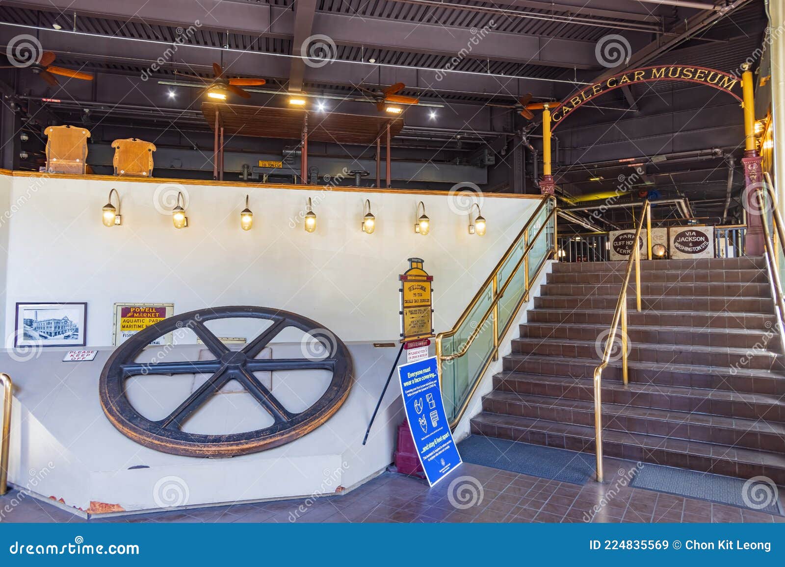 Interior View of the Cable Car Museum Editorial Stock Image - Image of ...